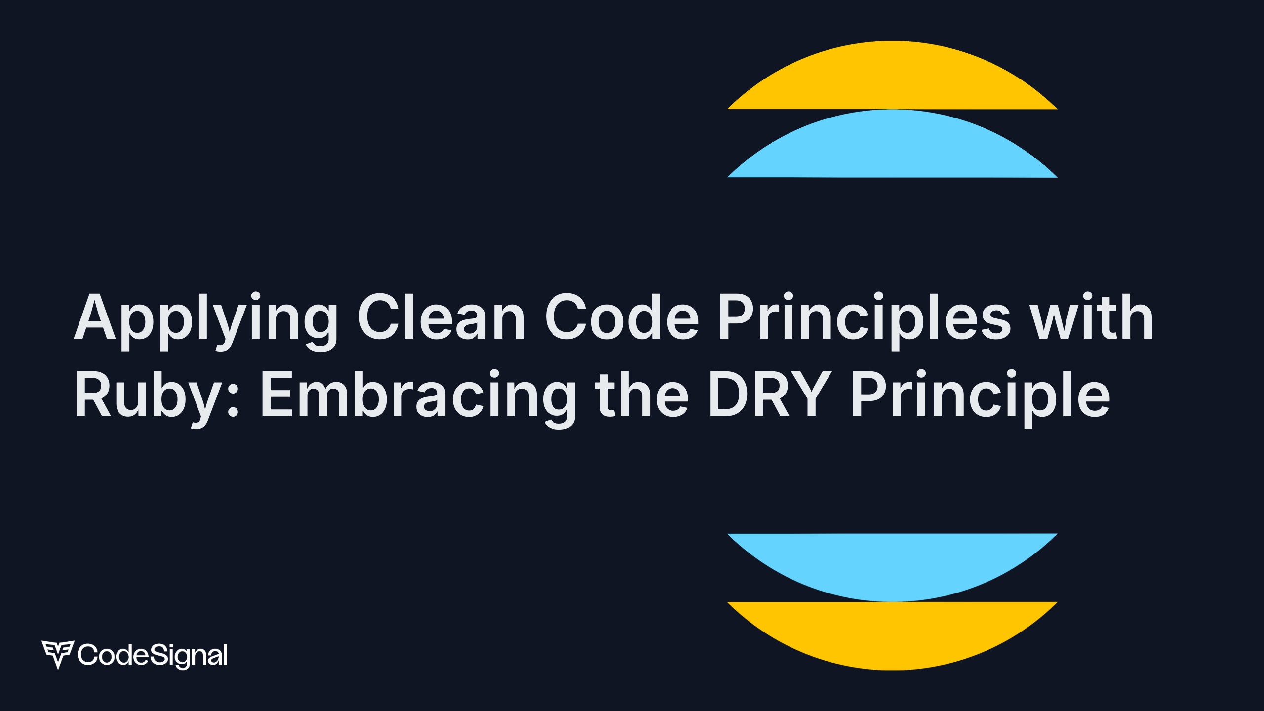 Applying Clean Code Principles with Ruby: Embracing the DRY Principle ... Applying Clean Code Principles with Ruby: Embracing the DRY Principle ...