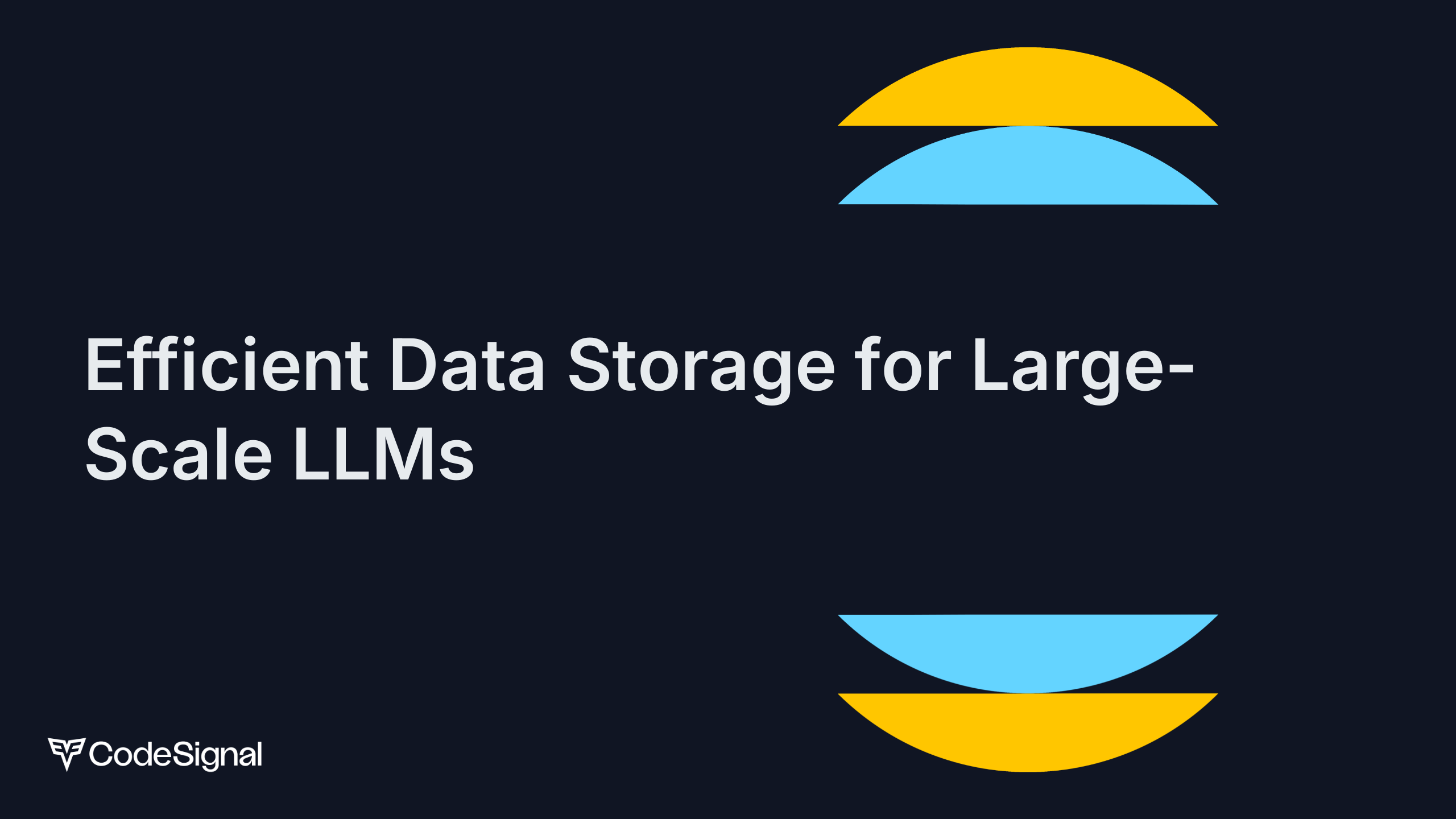 Efficient Data Storage for Large-Scale LLMs | CodeSignal Learn