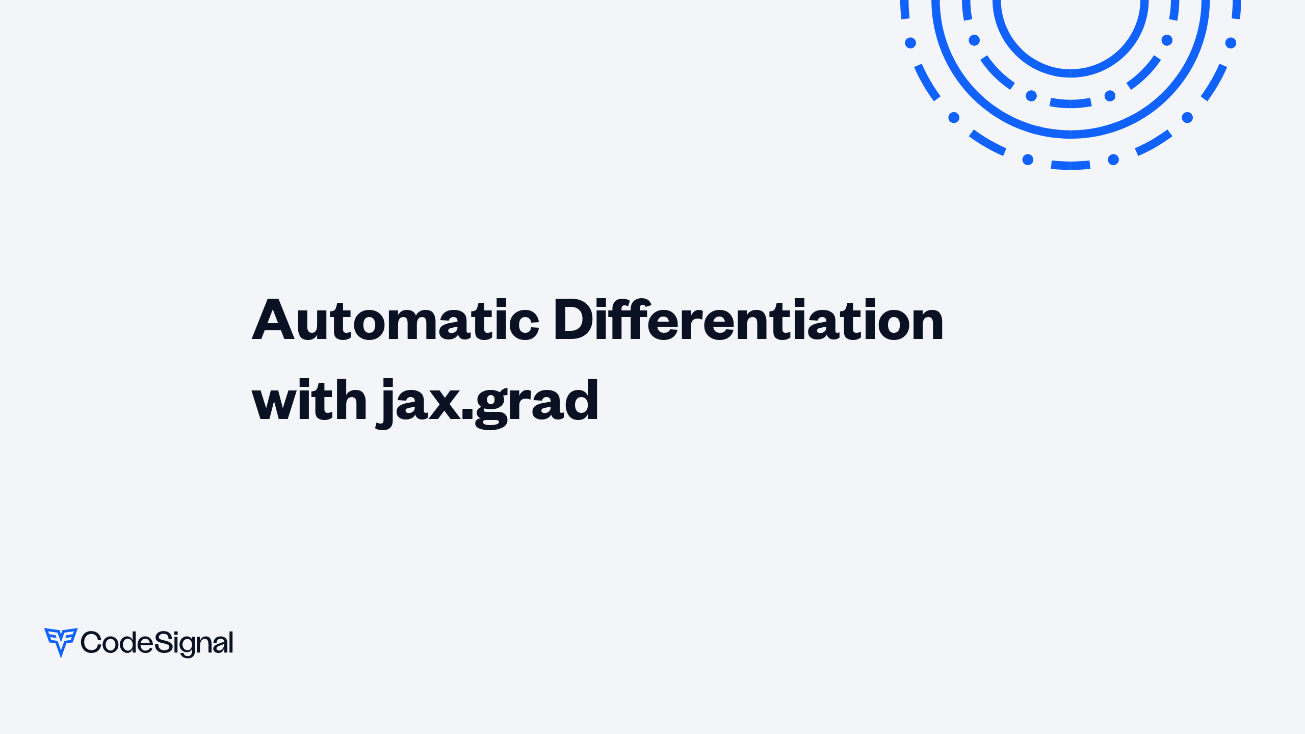 Automatic Differentiation with jax.grad | CodeSignal Learn