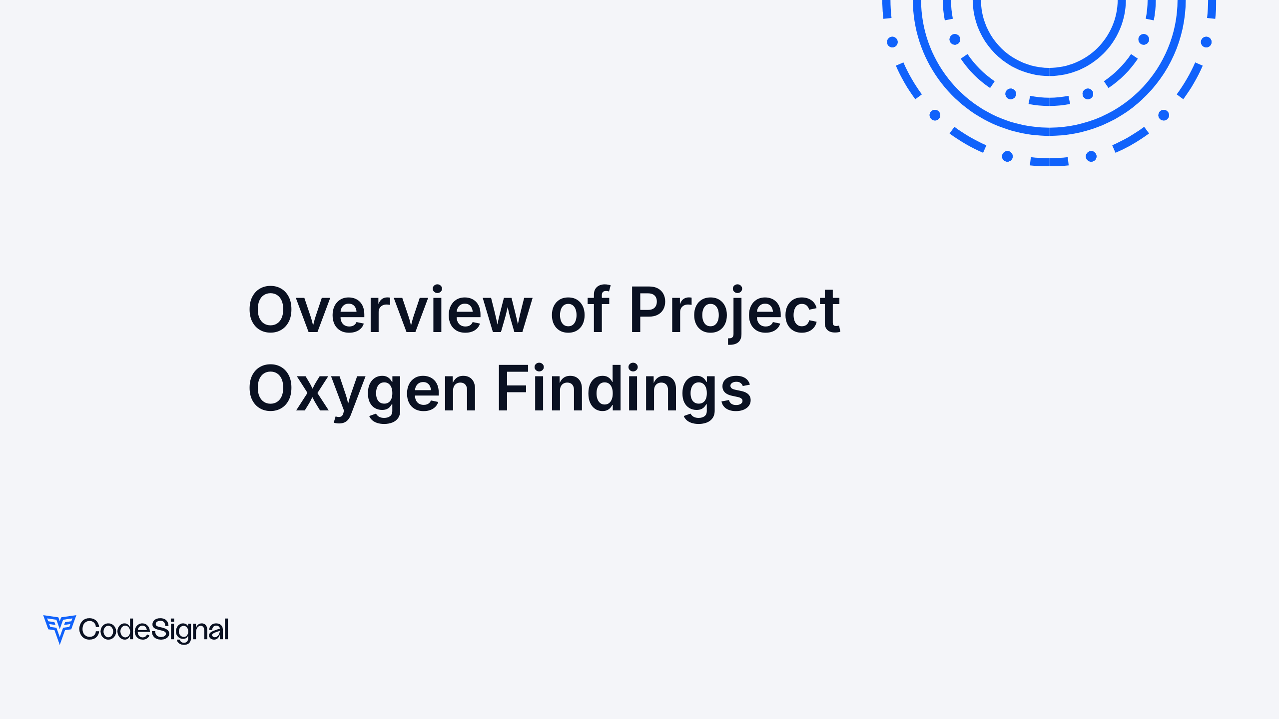 Overview of Project Oxygen Findings | CodeSignal Learn
