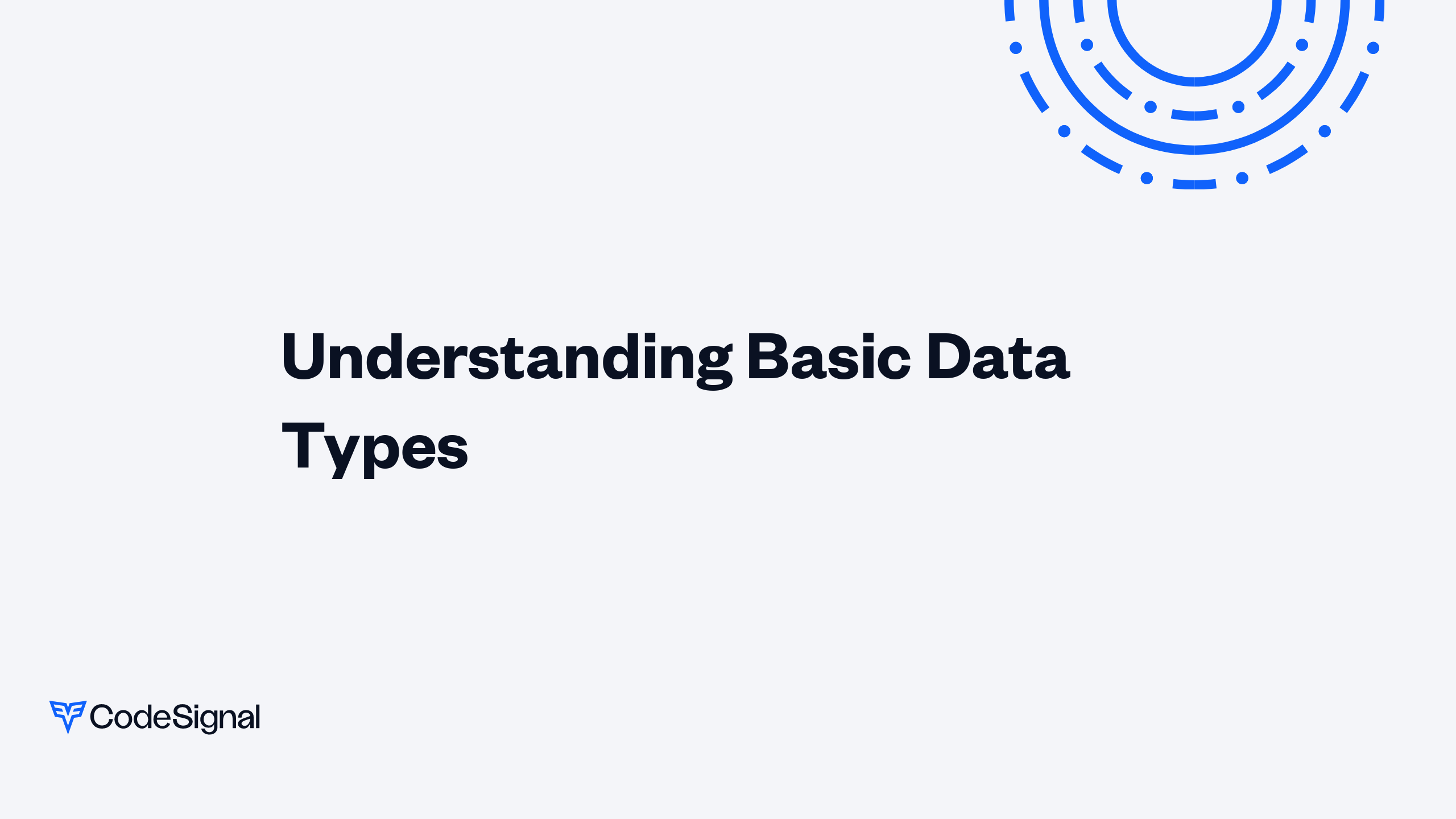 Understanding Basic Data Types | CodeSignal Learn