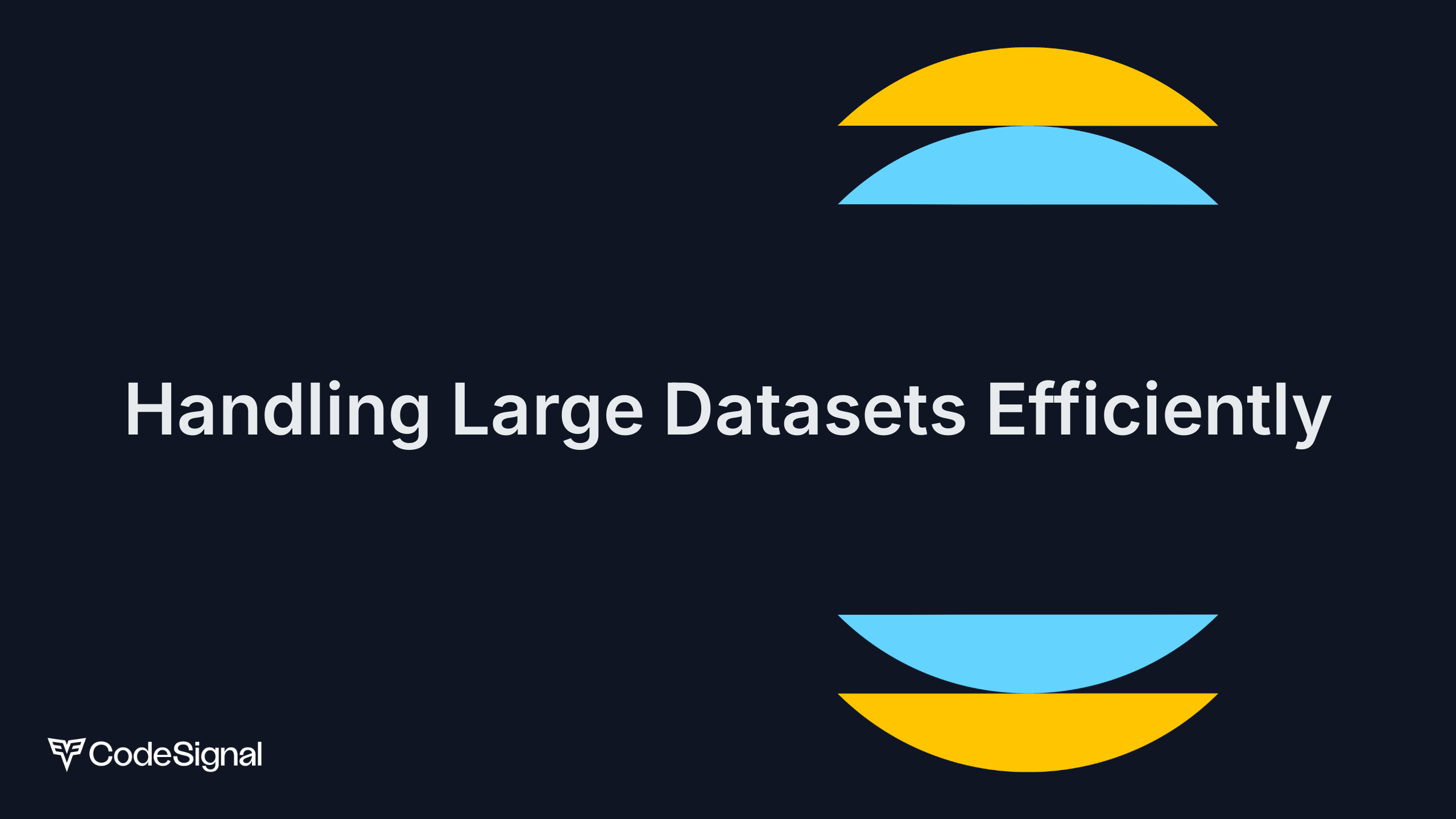 Handling Large Datasets Efficiently | CodeSignal Learn