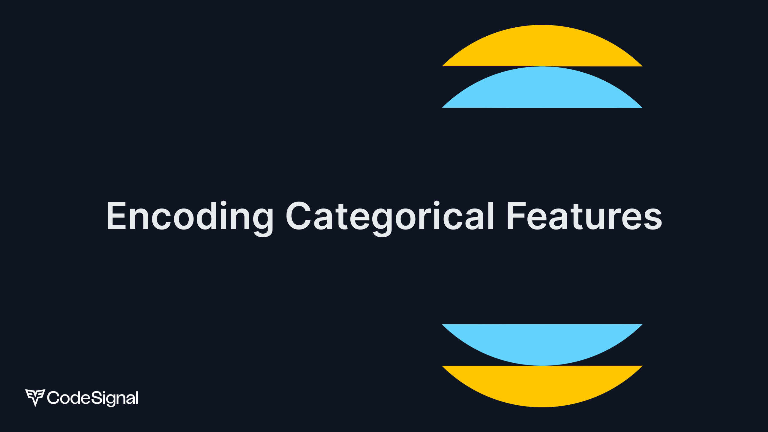 Encoding Categorical Features Codesignal Learn