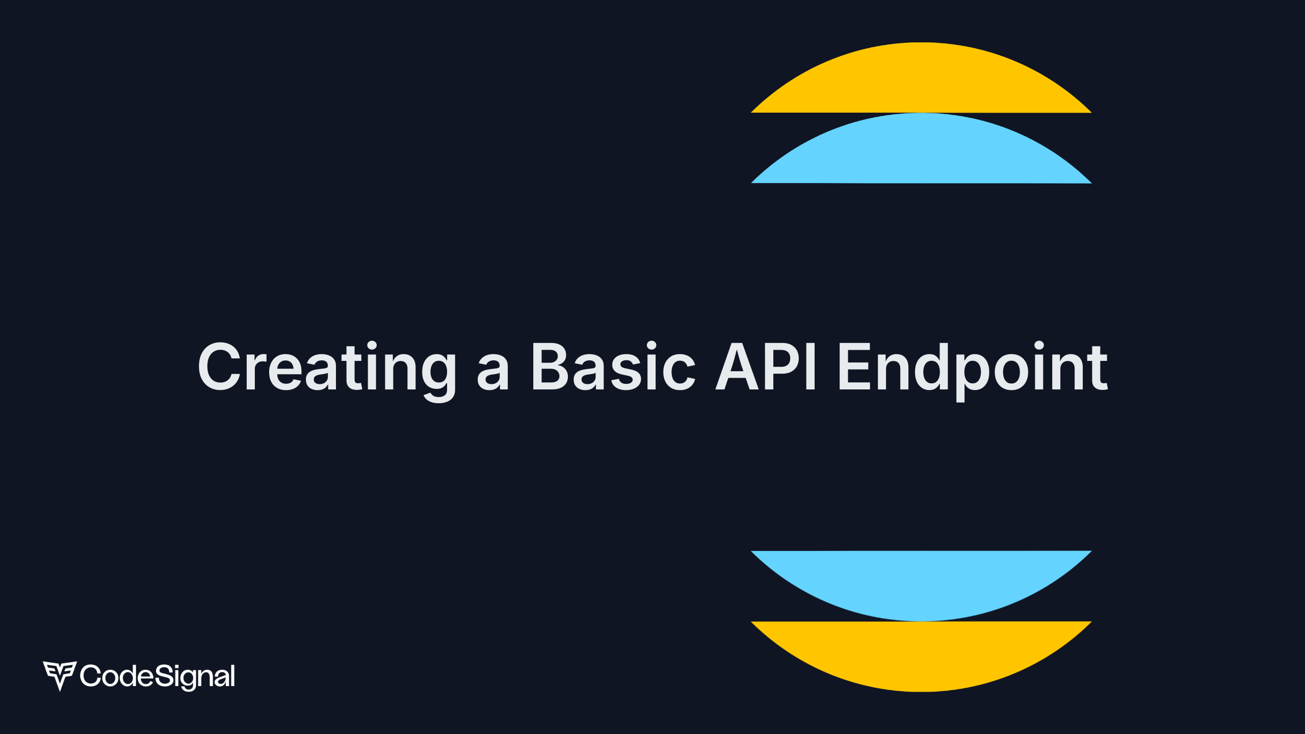 Creating A Basic Api Endpoint Codesignal Learn