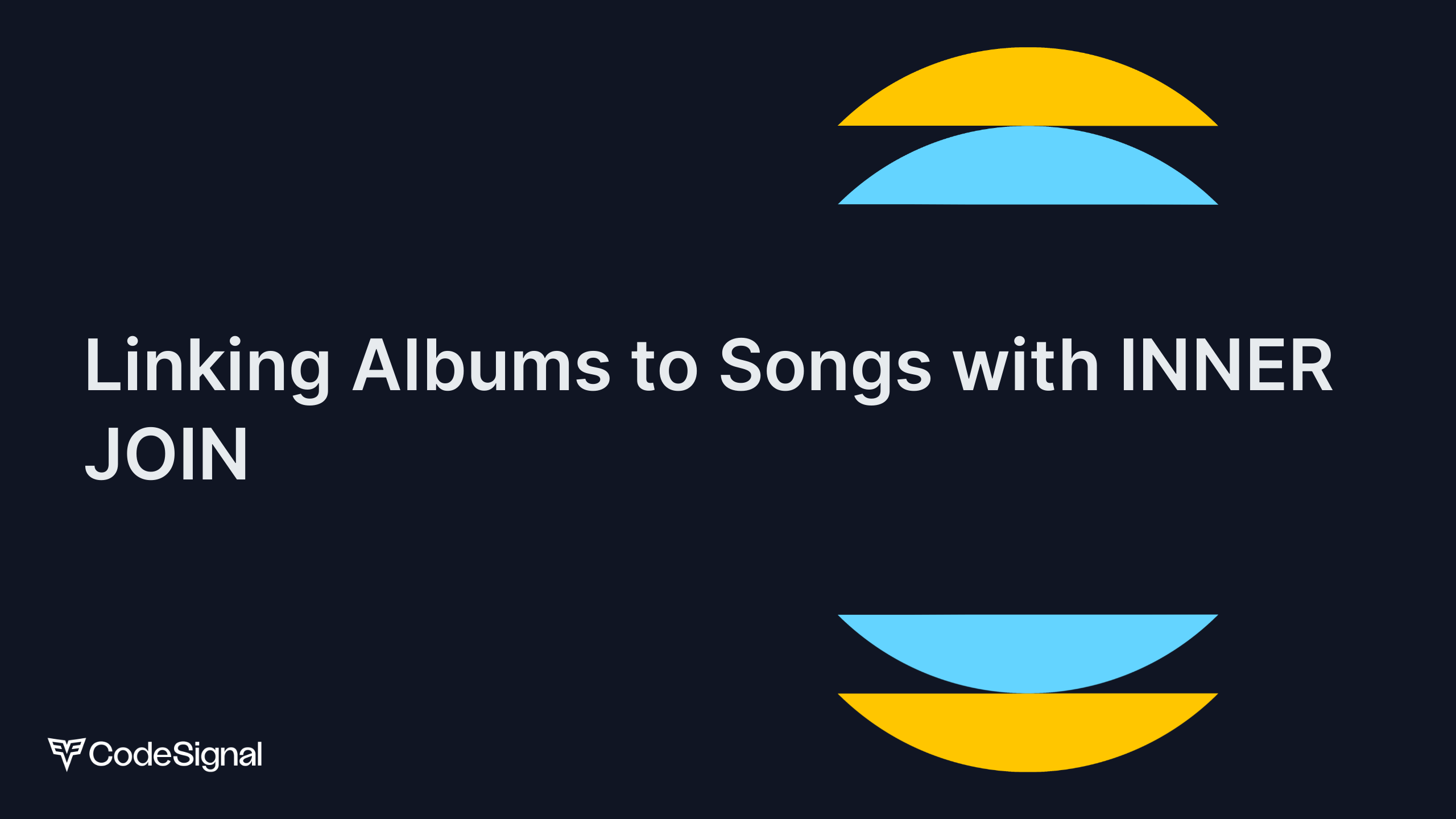 Linking Albums to Songs with INNER JOIN | CodeSignal Learn