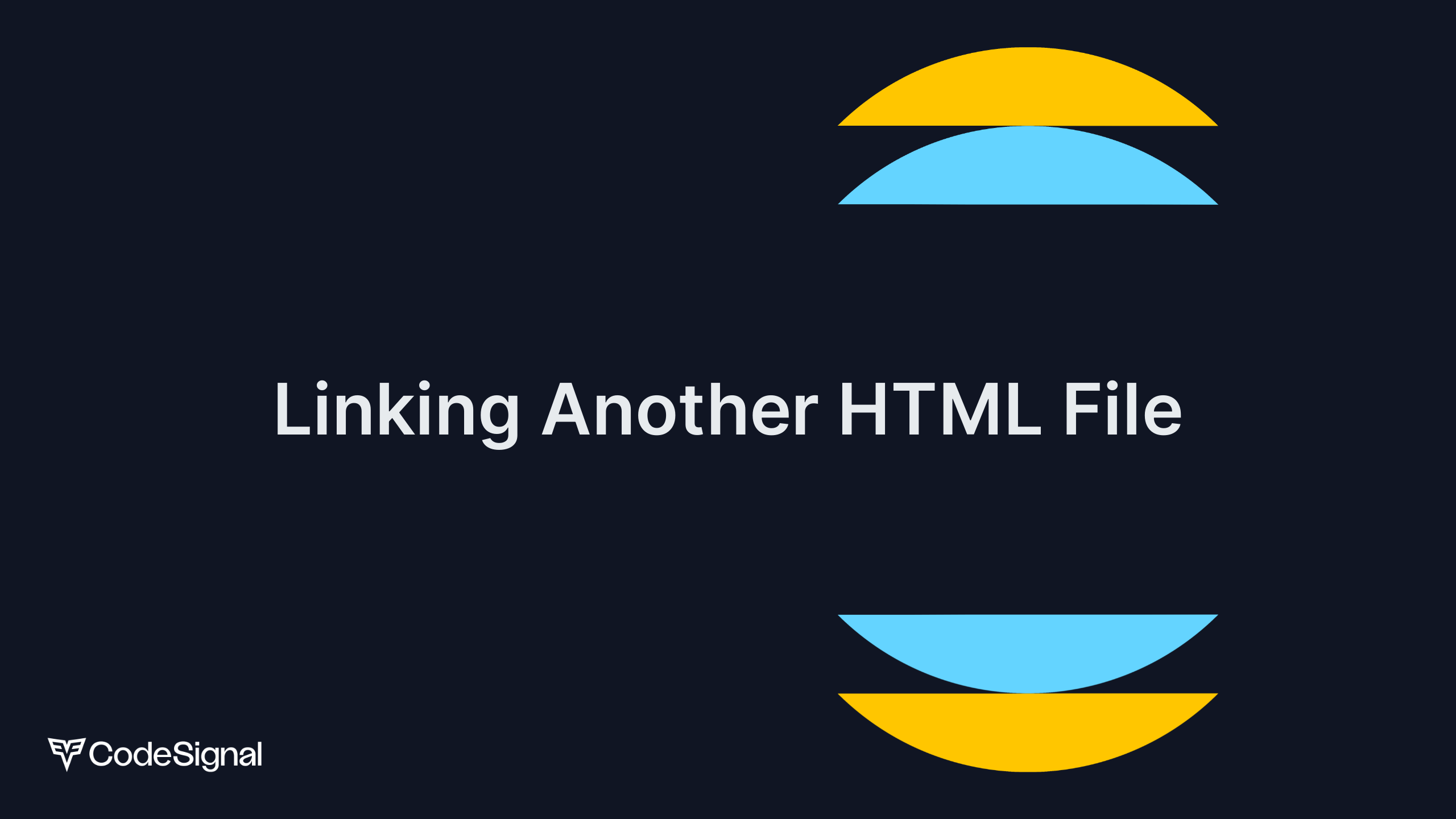Linking Another Html File Codesignal Learn