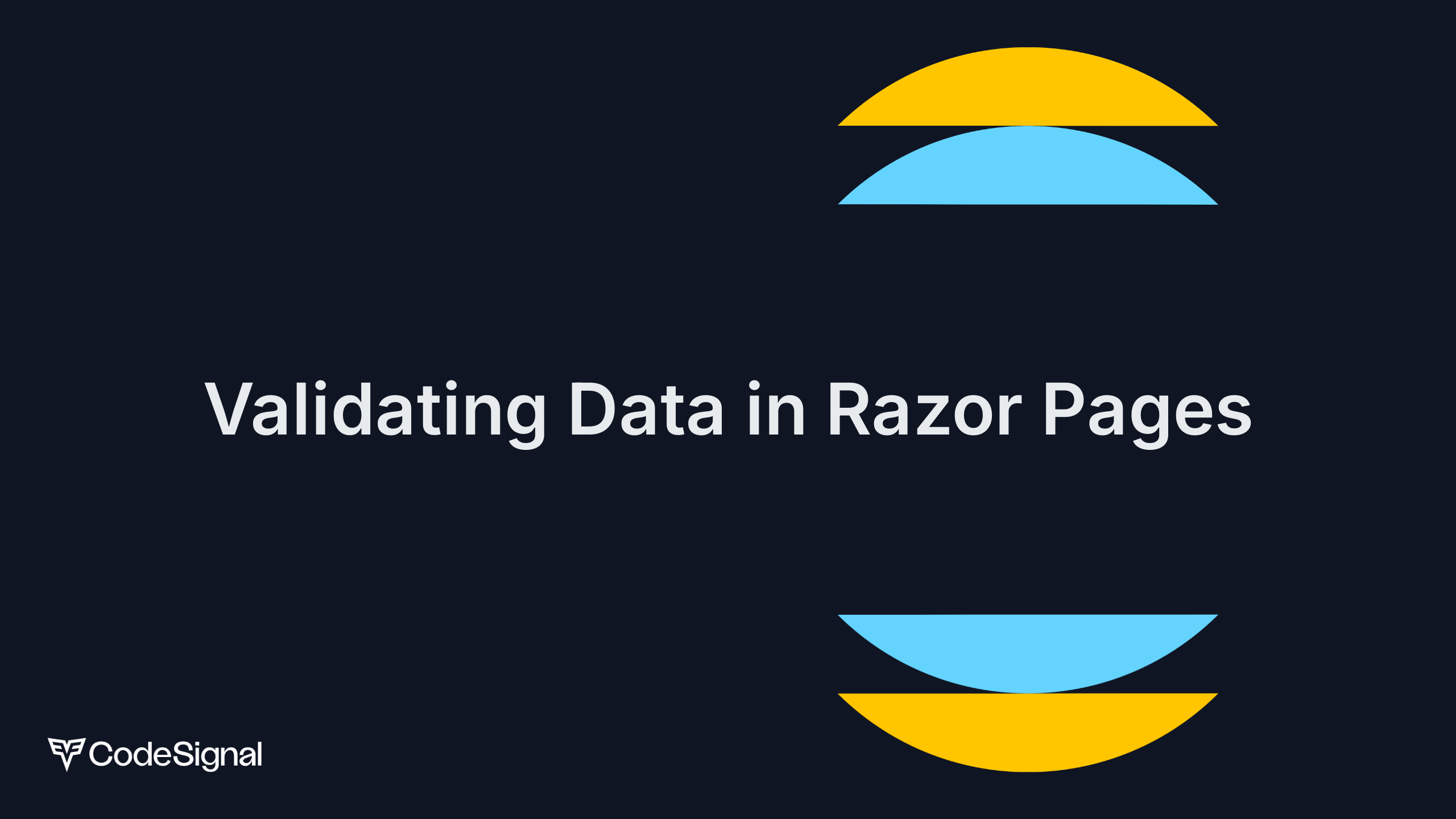 Validating Data in Razor Pages | CodeSignal Learn