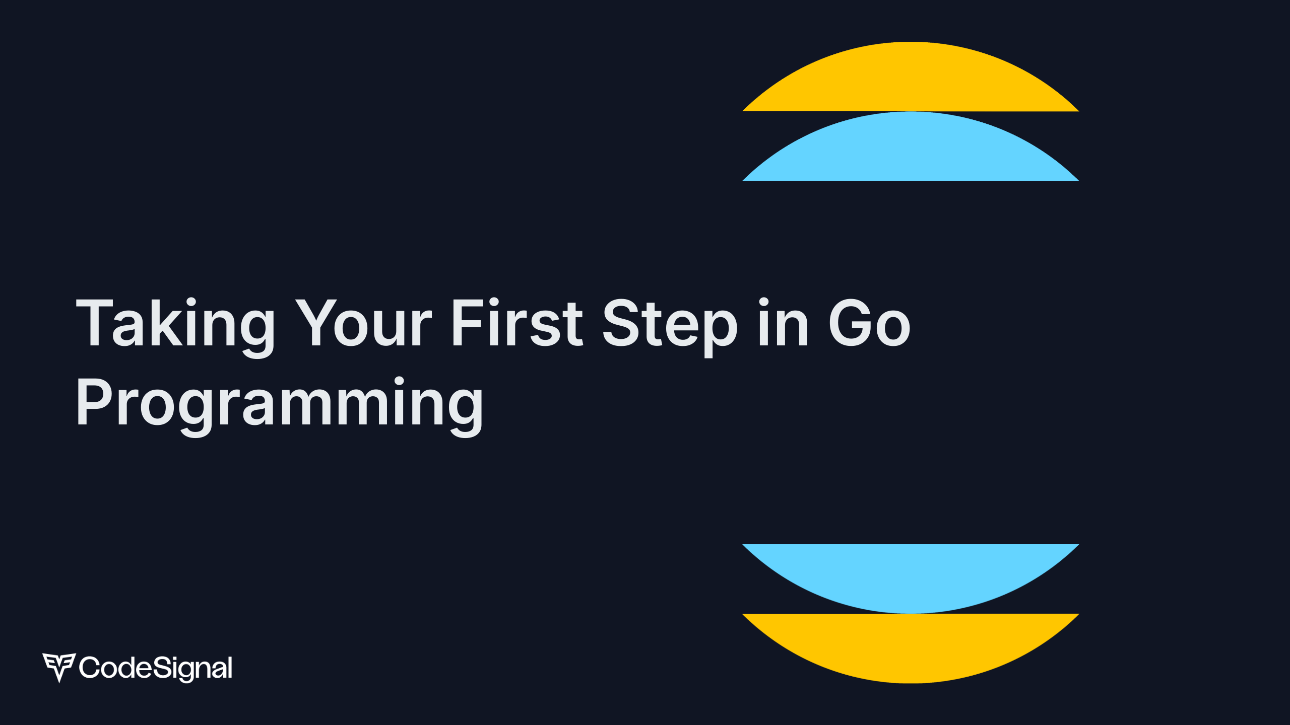 Taking Your First Step in Go Programming | CodeSignal Learn