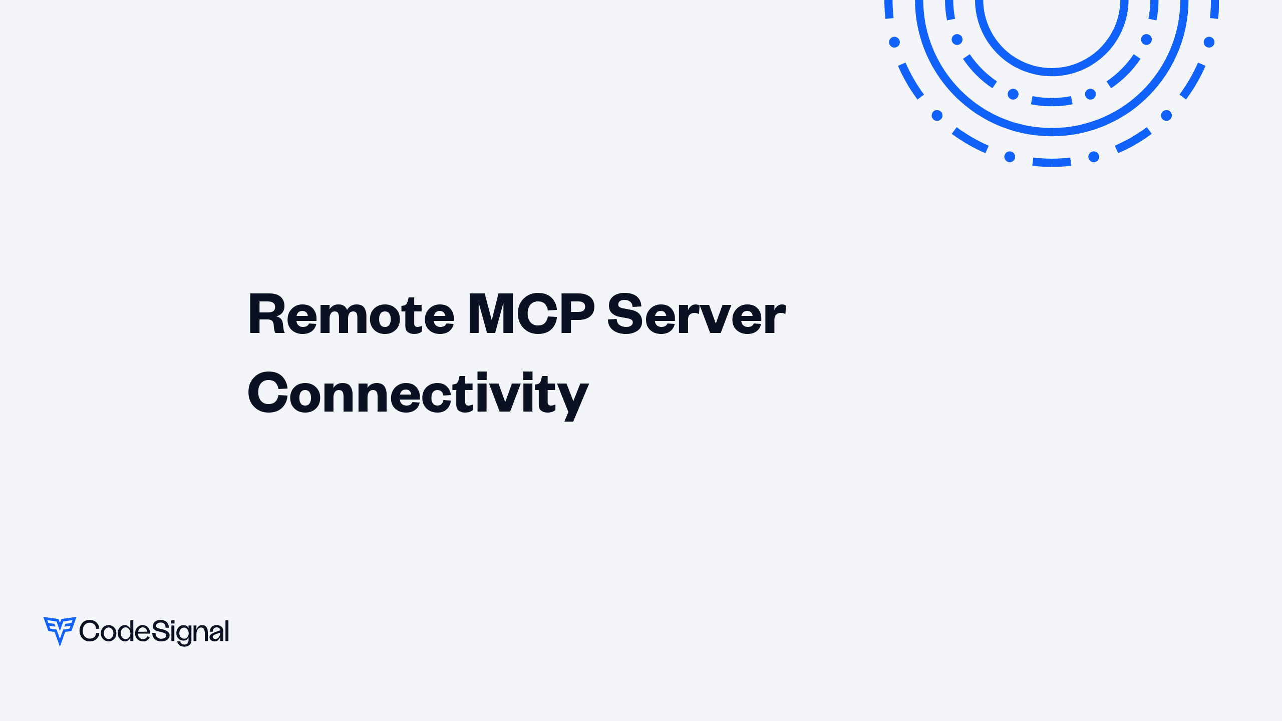 Remote MCP Server Connectivity | CodeSignal Learn