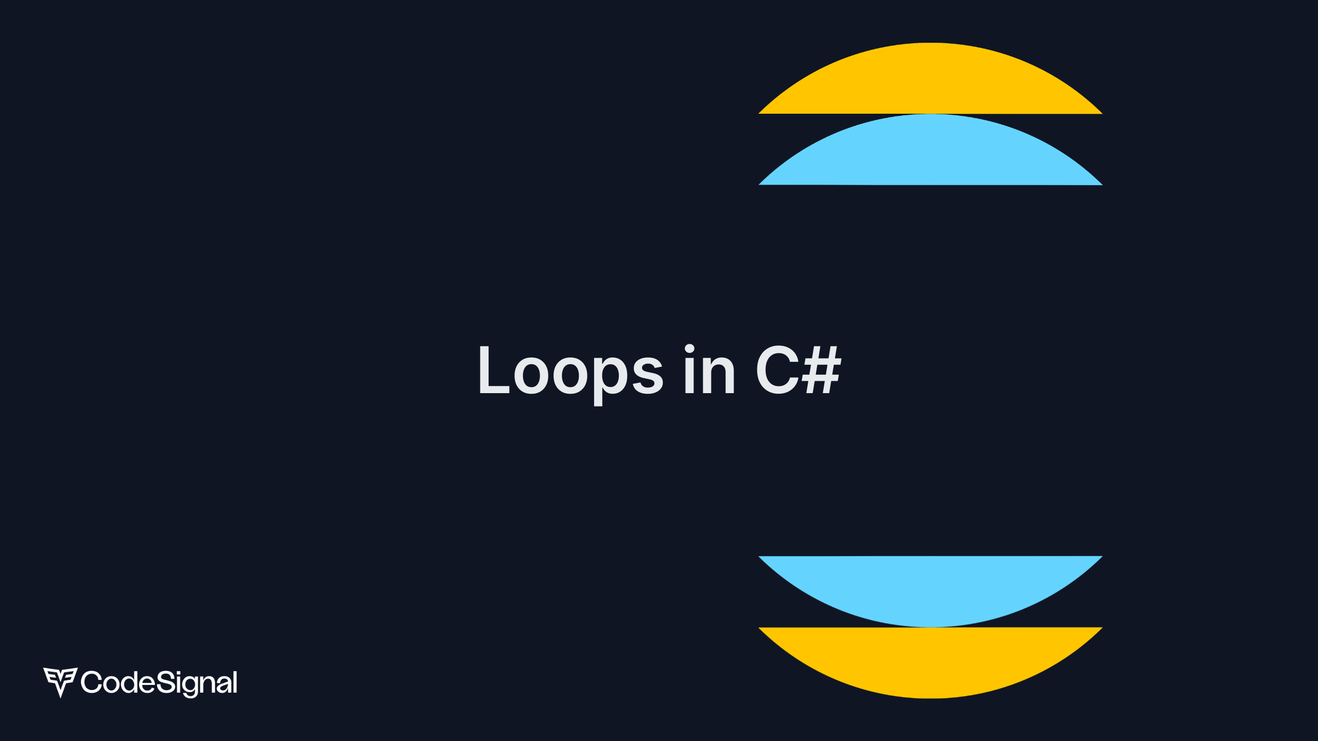 Loops in C# | CodeSignal Learn