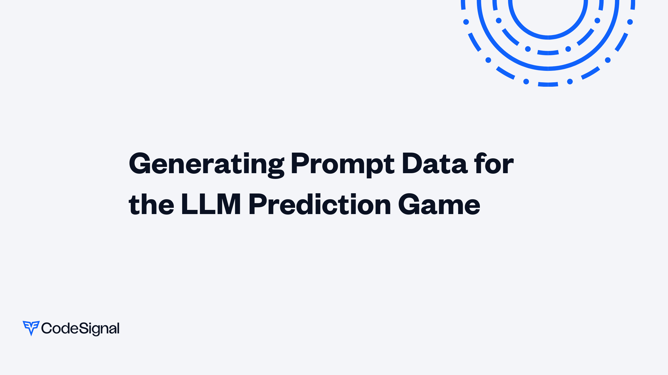 Generating Prompt Data for the LLM Prediction Game | CodeSignal Learn