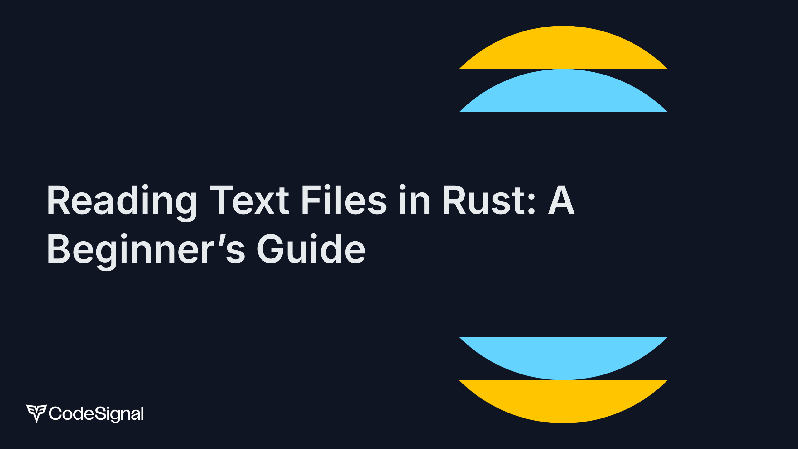 Reading Text Files in Rust: A Beginner's Guide | CodeSignal Learn