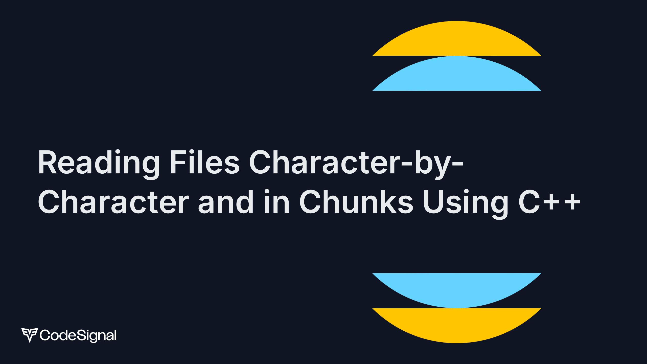 Reading Files Character-by-Character and in Chunks Using C++ ...