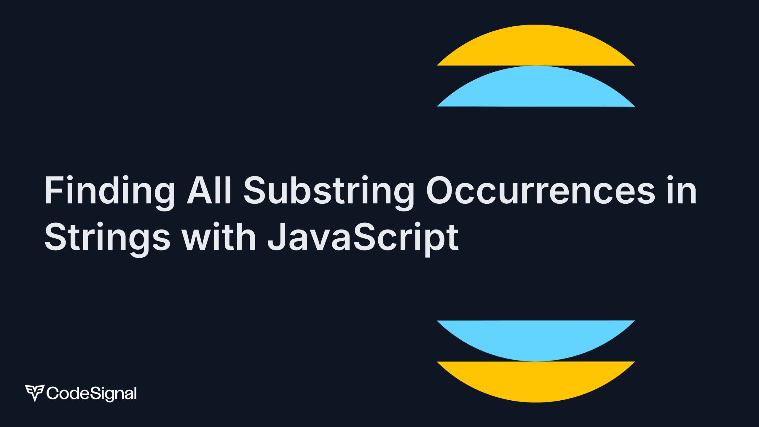 Finding All Substring Occurrences in Strings with JavaScript ... Finding All Substring Occurrences in Strings with JavaScript ...