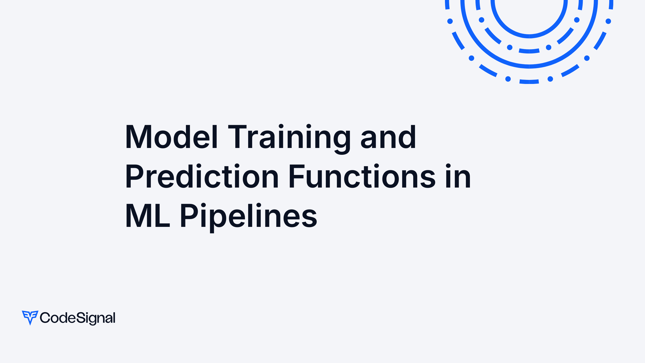 Model Training And Prediction Functions In Ml Pipelines Codesignal Learn