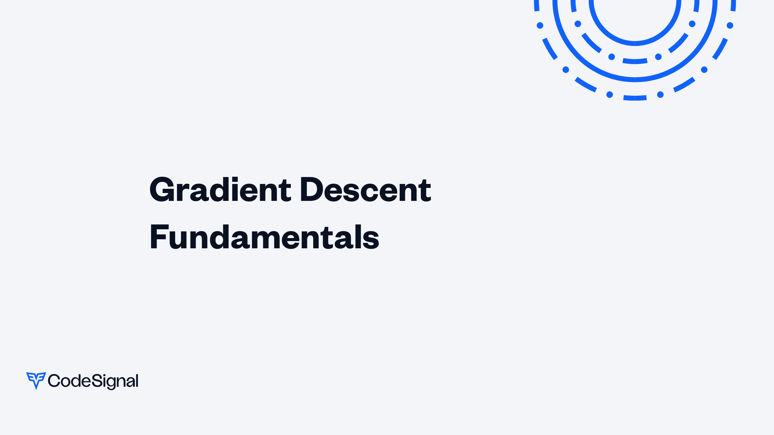 Gradient Descent Fundamentals | CodeSignal Learn