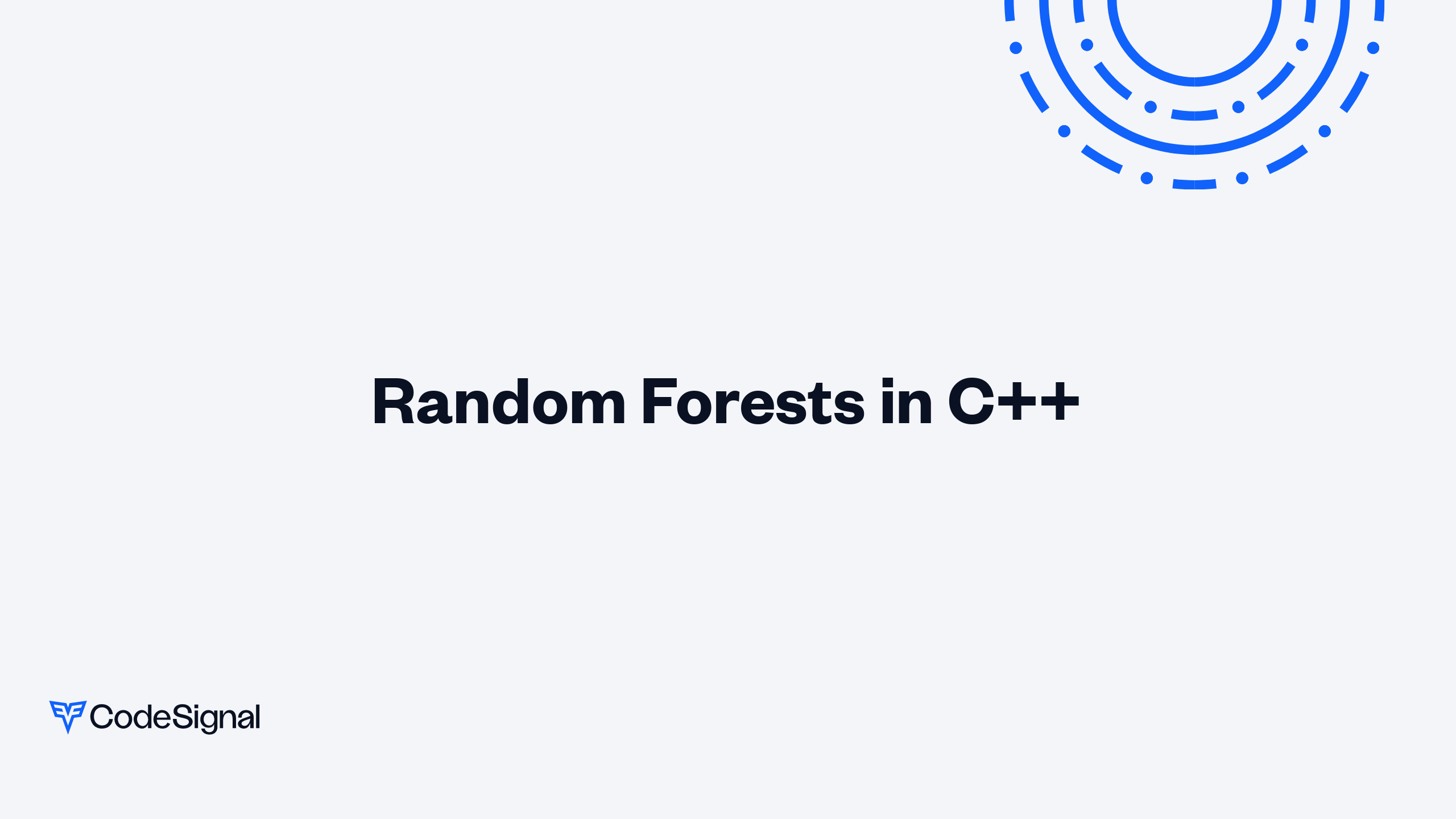 Random Forests in C++ | CodeSignal Learn