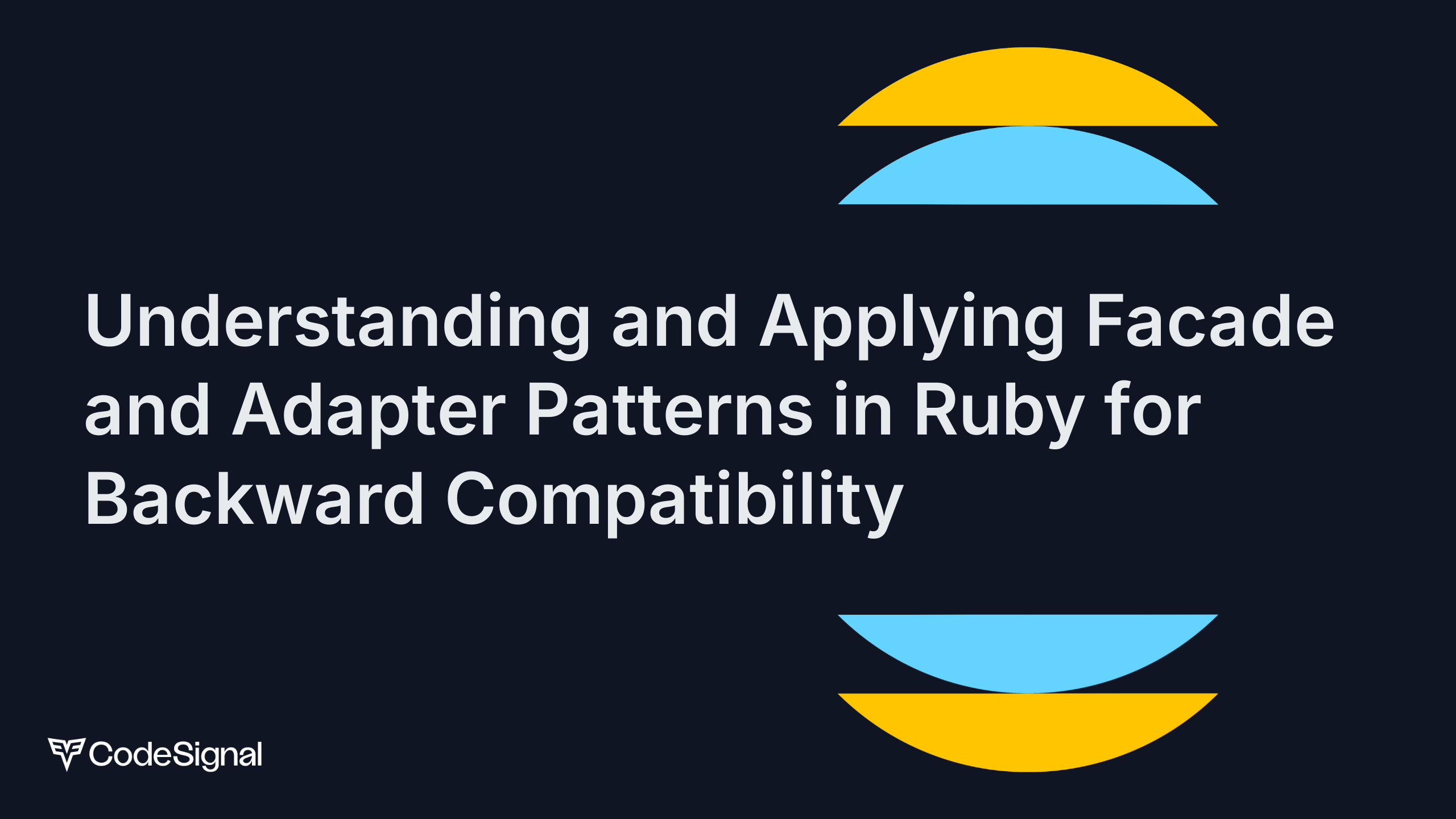 Understanding and Applying Facade and Adapter Patterns in Ruby for Backward Compatibility ...