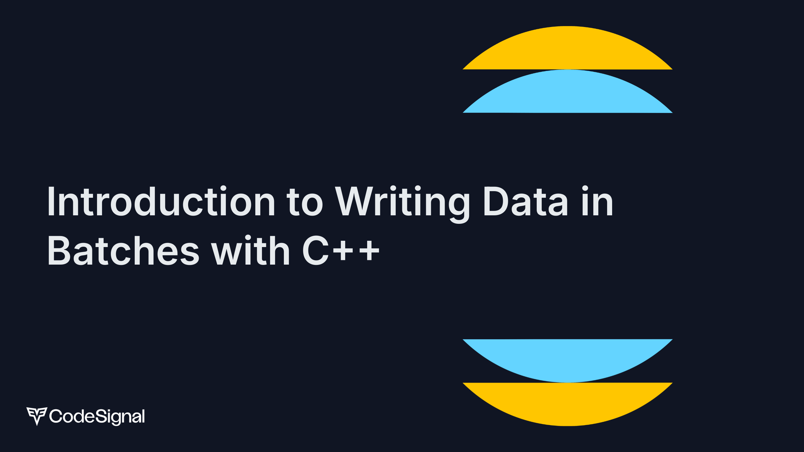 Introduction To Writing Data In Batches With C Codesignal Learn