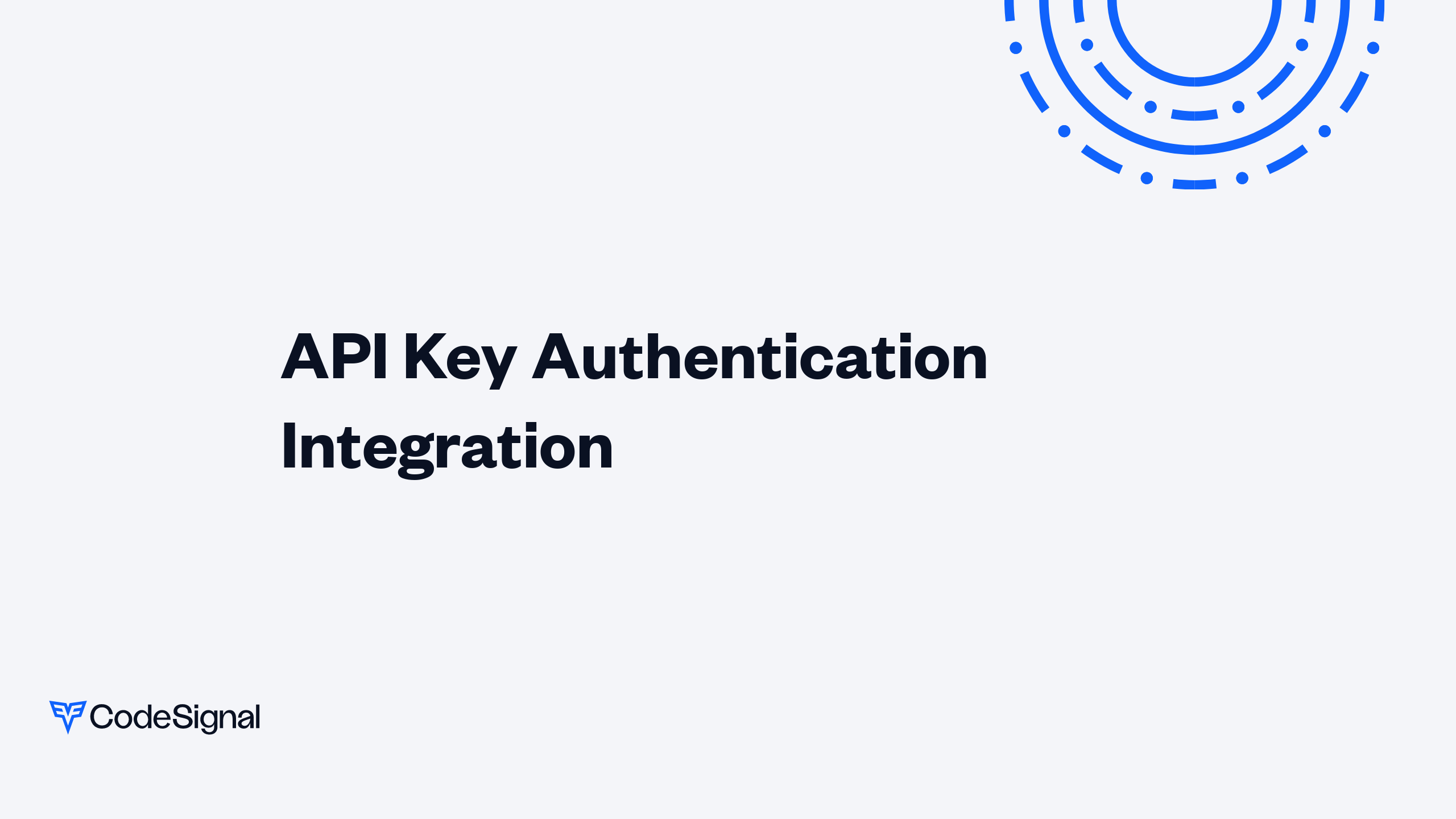 API Key Authentication Integration | CodeSignal Learn