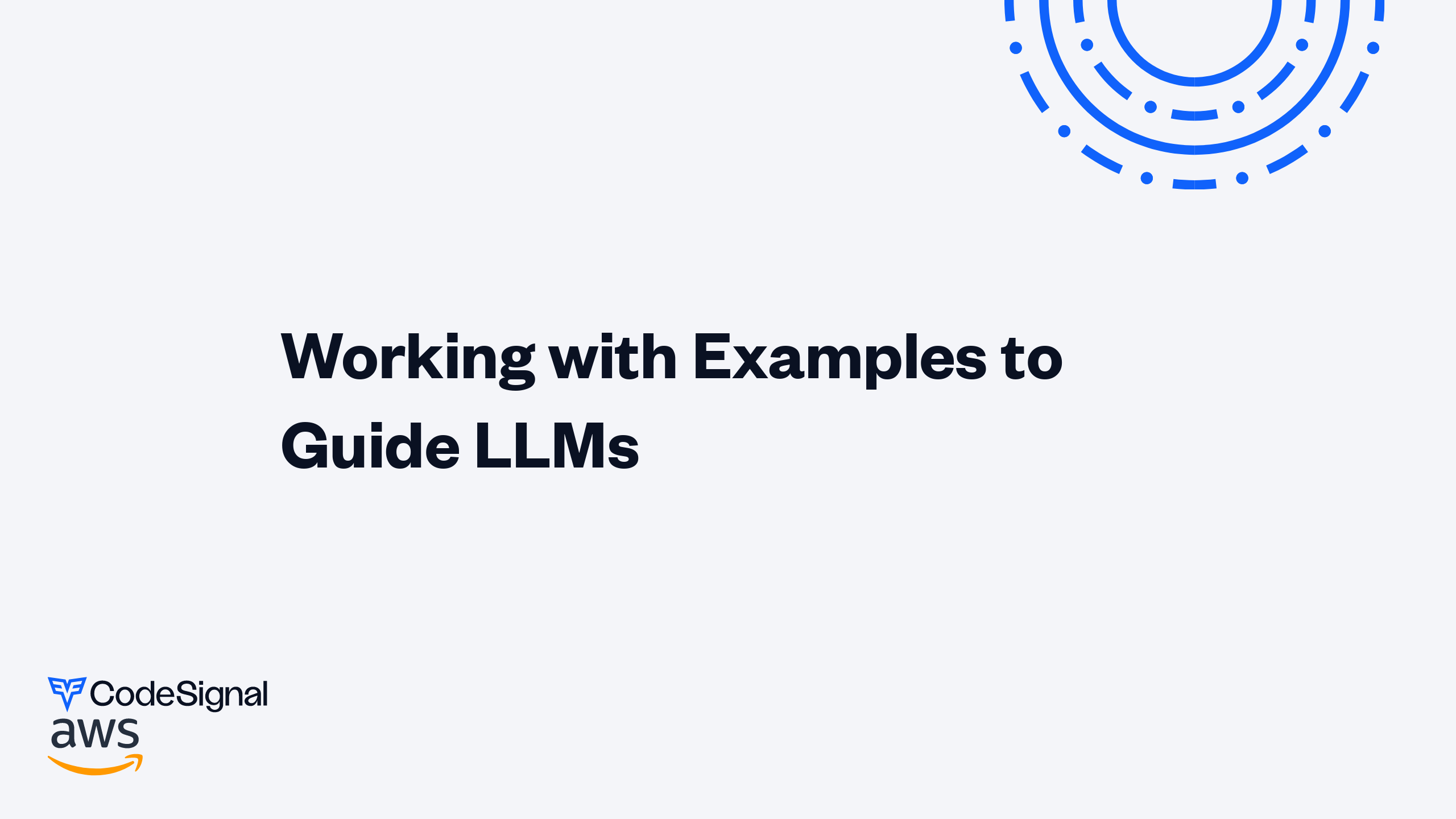 Working With Examples To Guide Llms Codesignal Learn