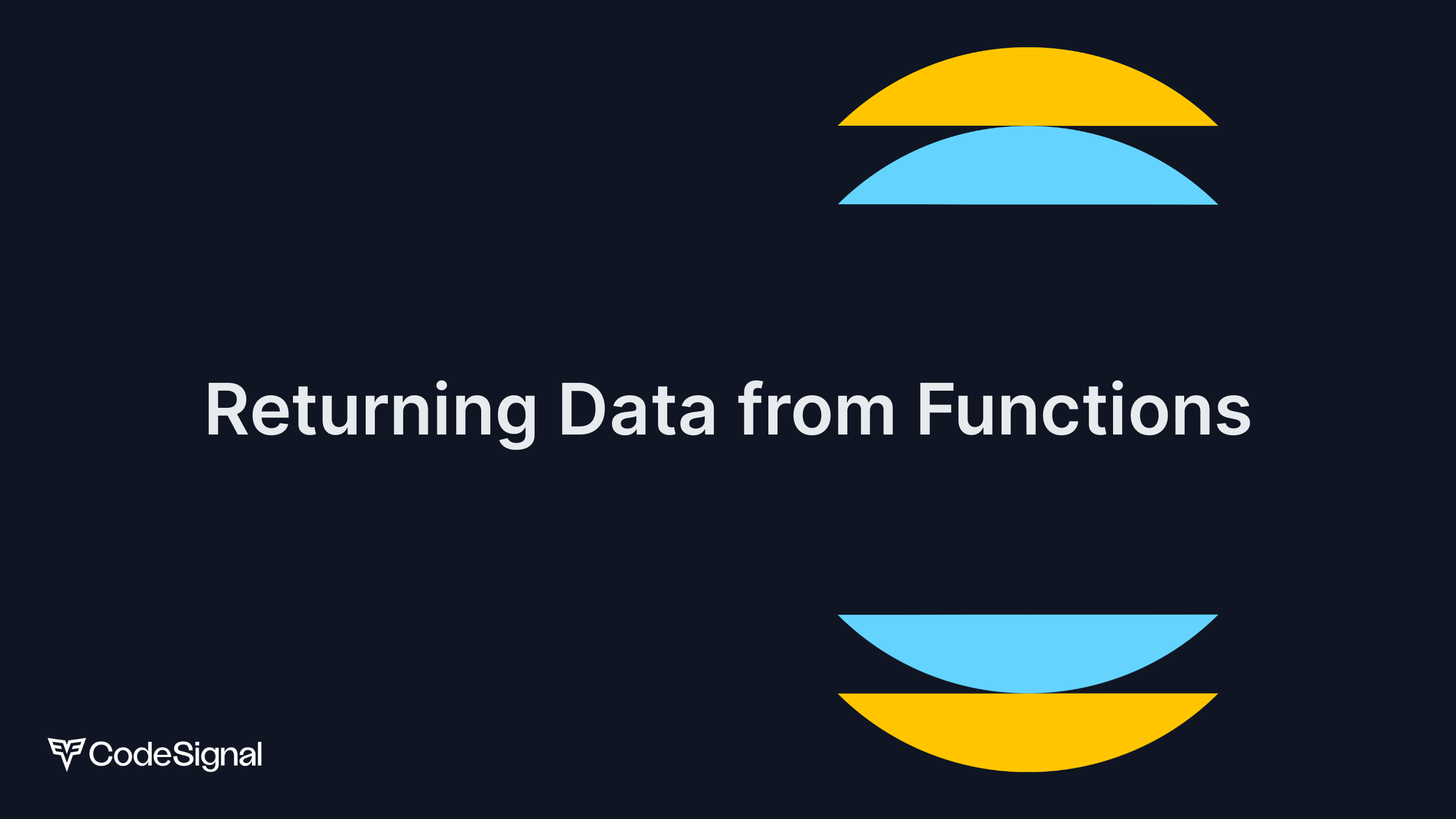 Returning Data from Functions | CodeSignal Learn Returning Data from Functions | CodeSignal Learn