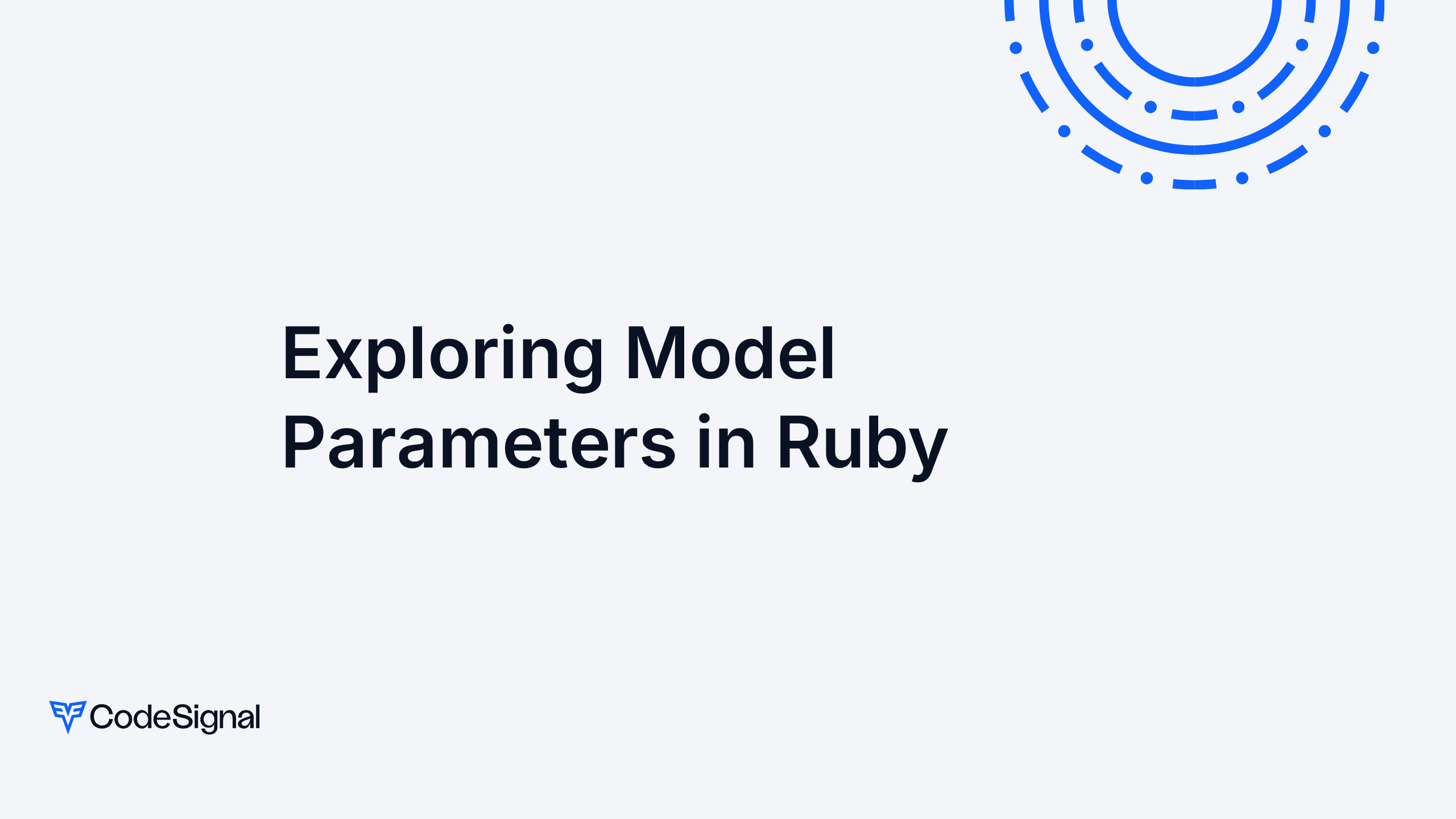Exploring Model Parameters In Ruby Codesignal Learn