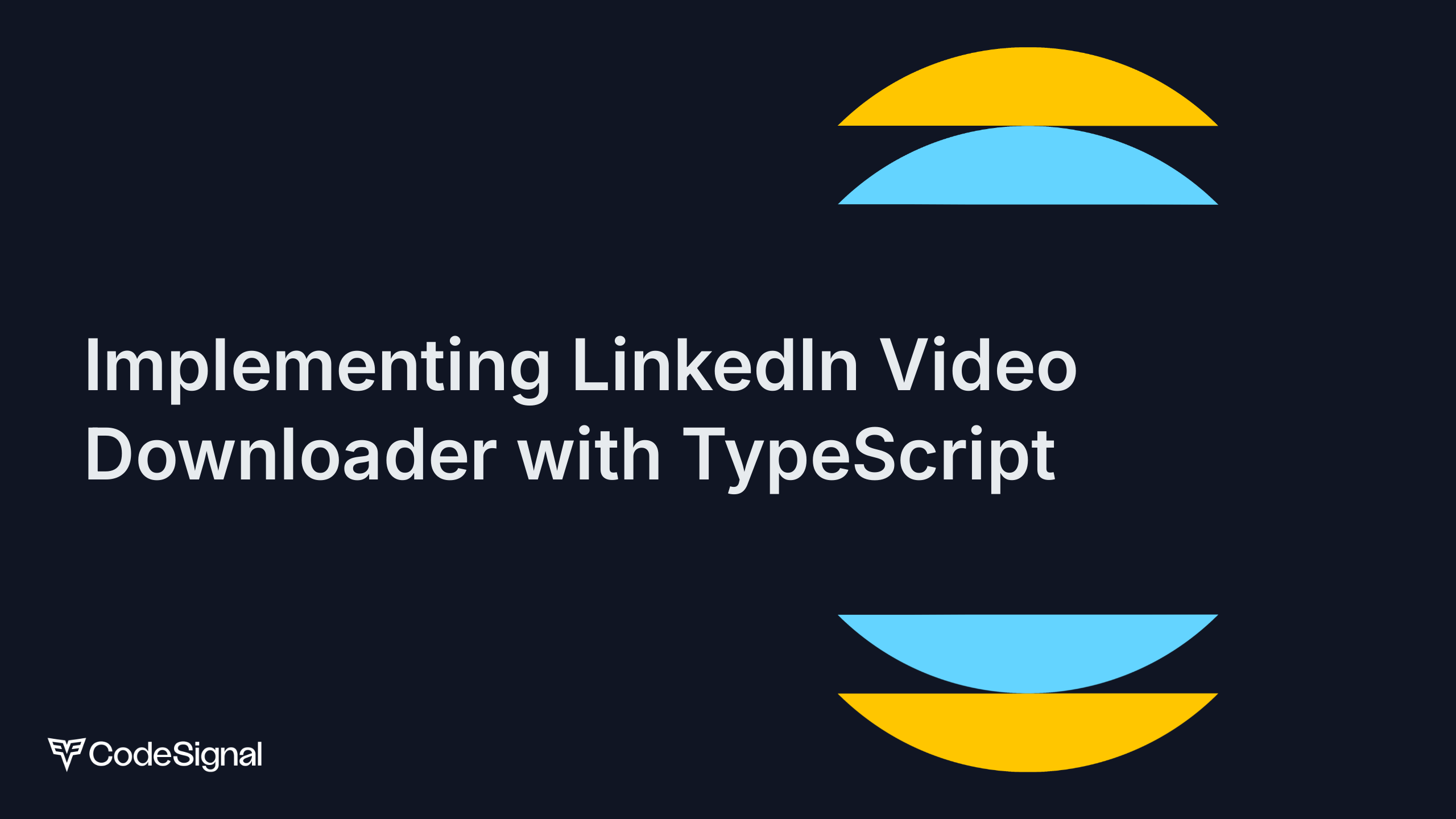 Implementing LinkedIn Video Downloader with TypeScript | CodeSignal Learn