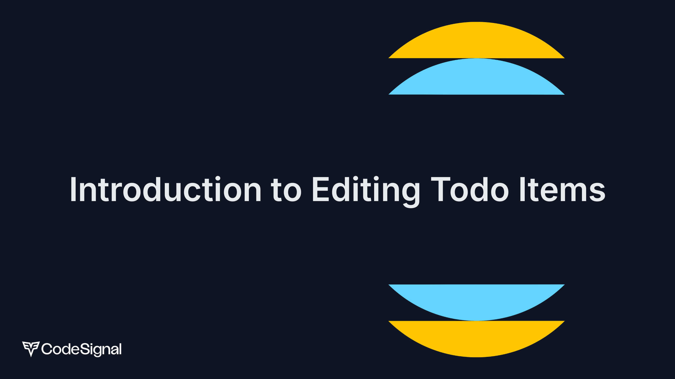Editing Todo Items | CodeSignal Learn