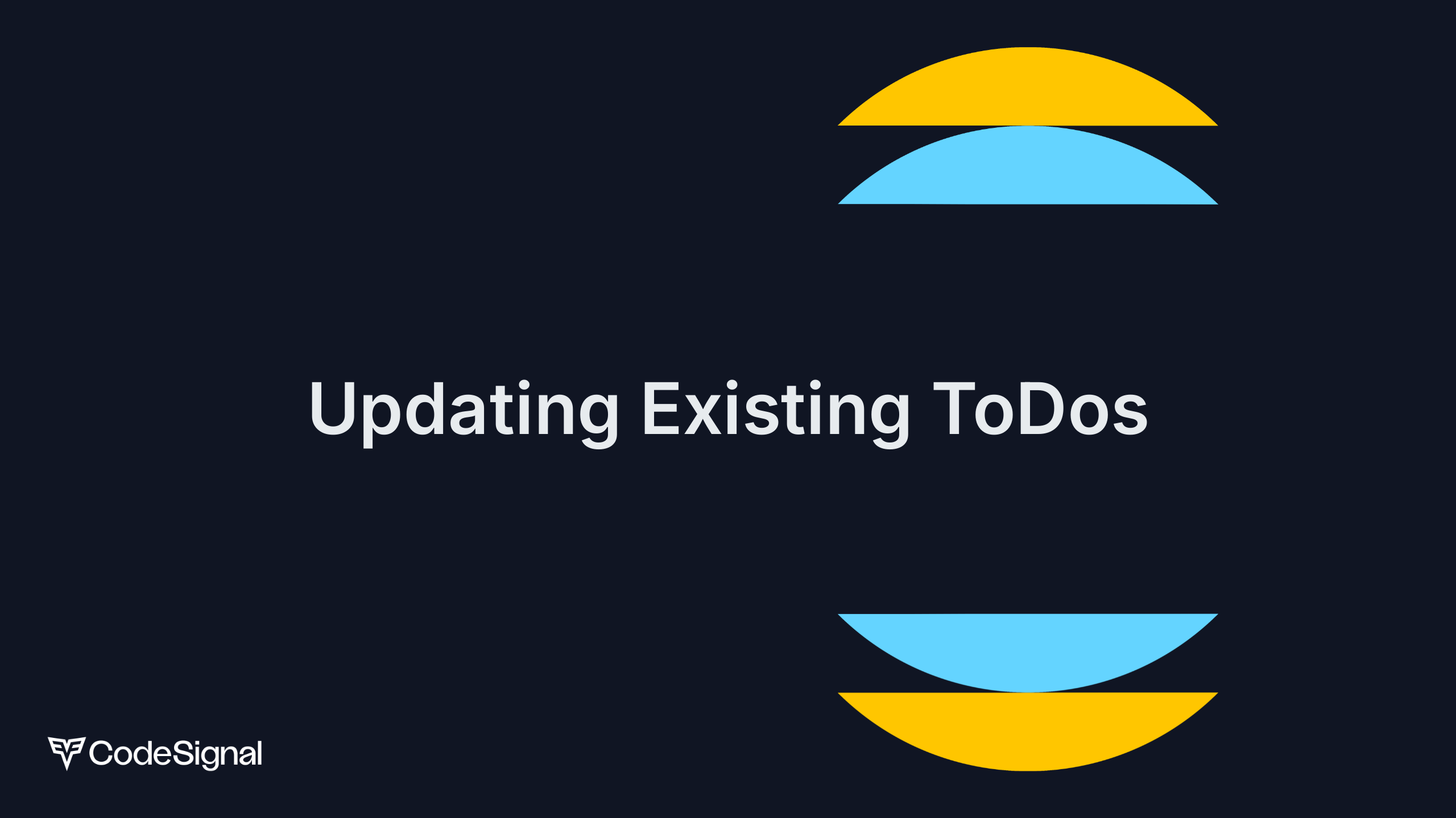 Updating Existing ToDos | CodeSignal Learn