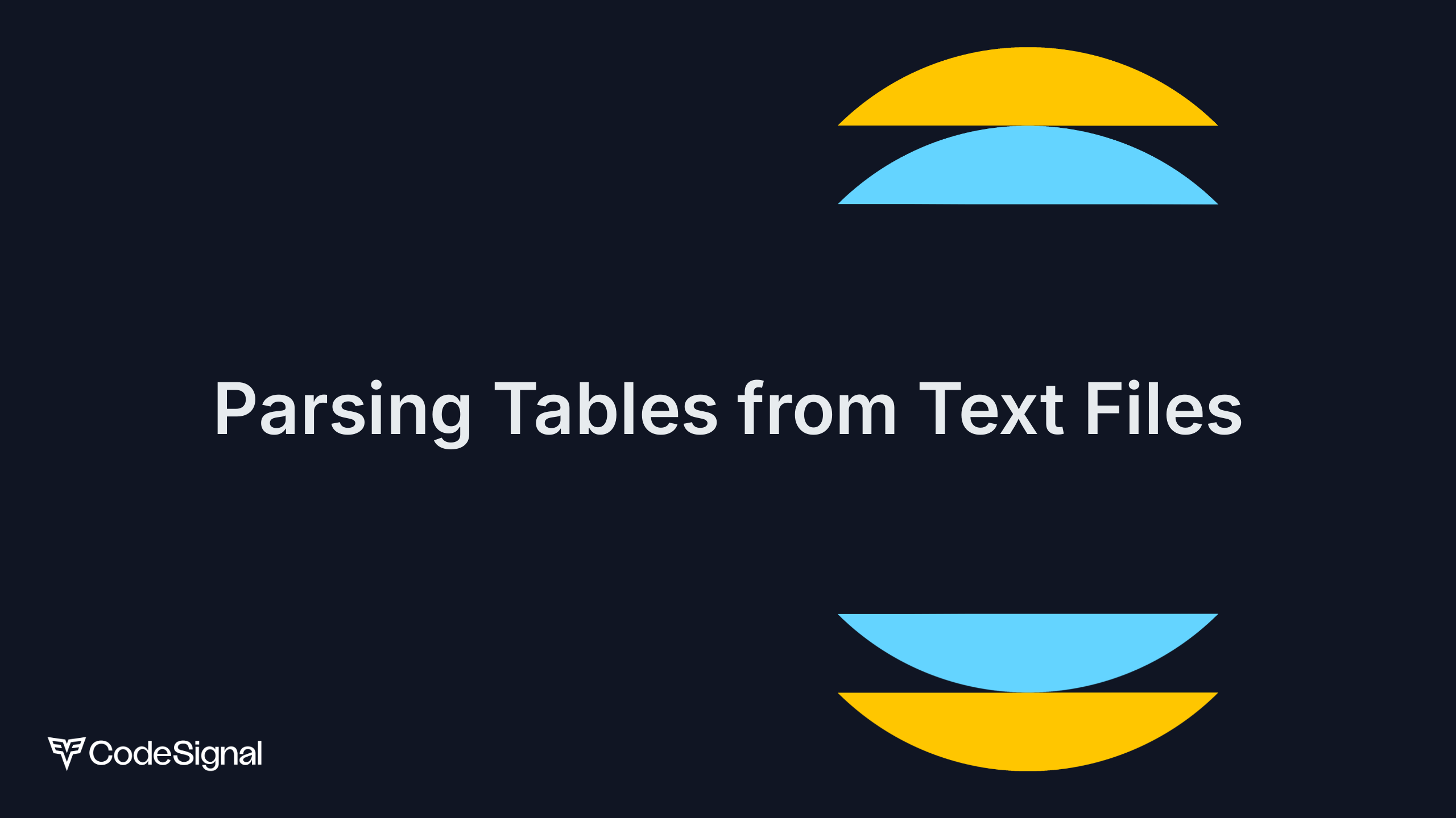 Parsing Tables from Text Files | CodeSignal Learn
