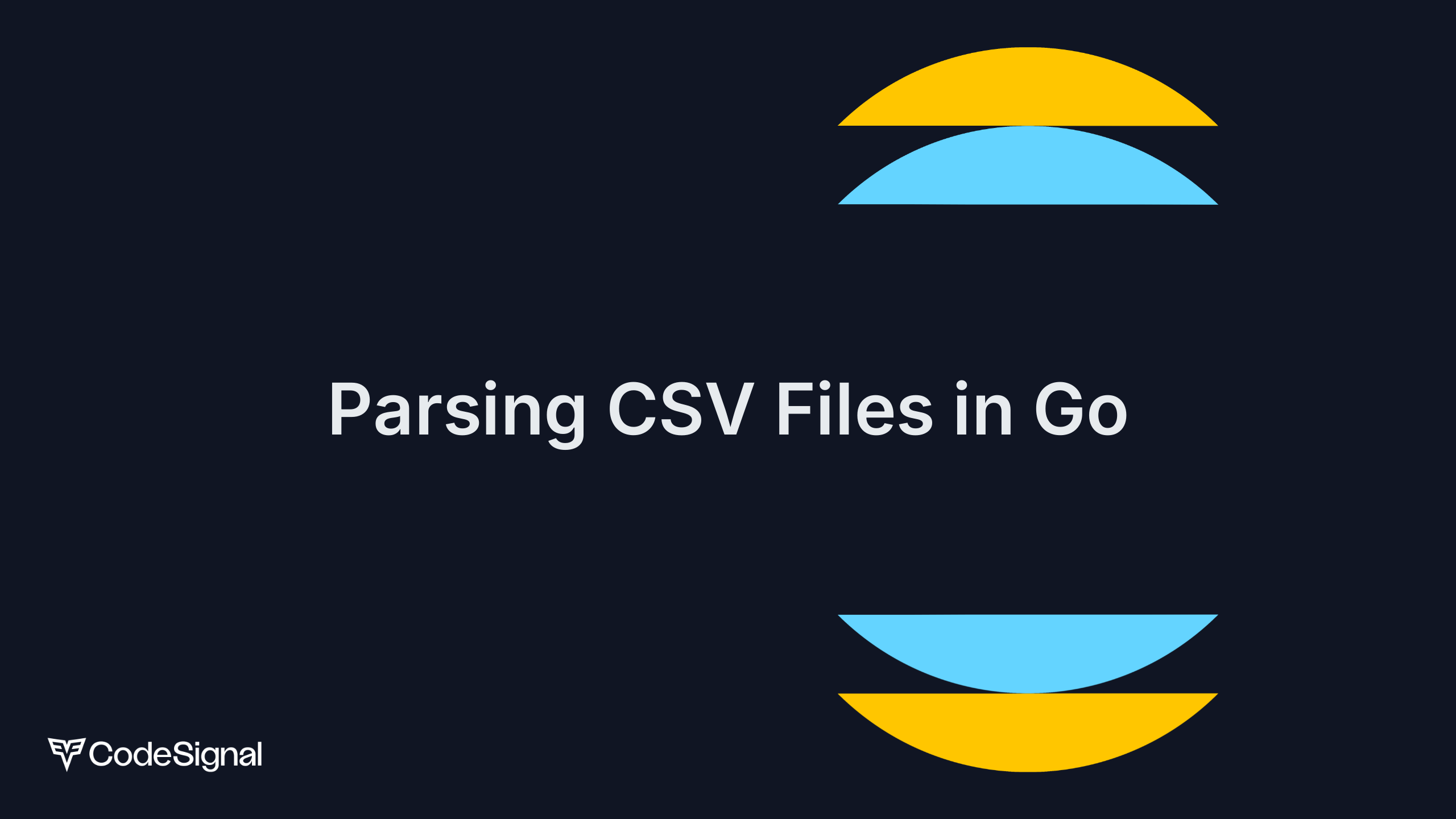 Parsing CSV Files in Go | CodeSignal Learn