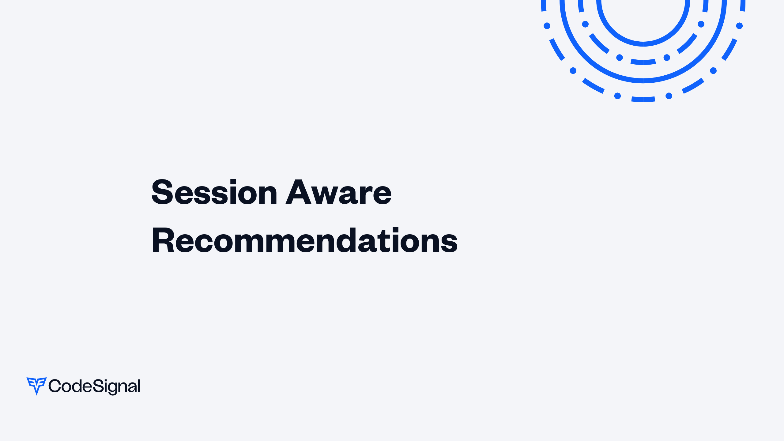 Session Aware Recommendations | CodeSignal Learn