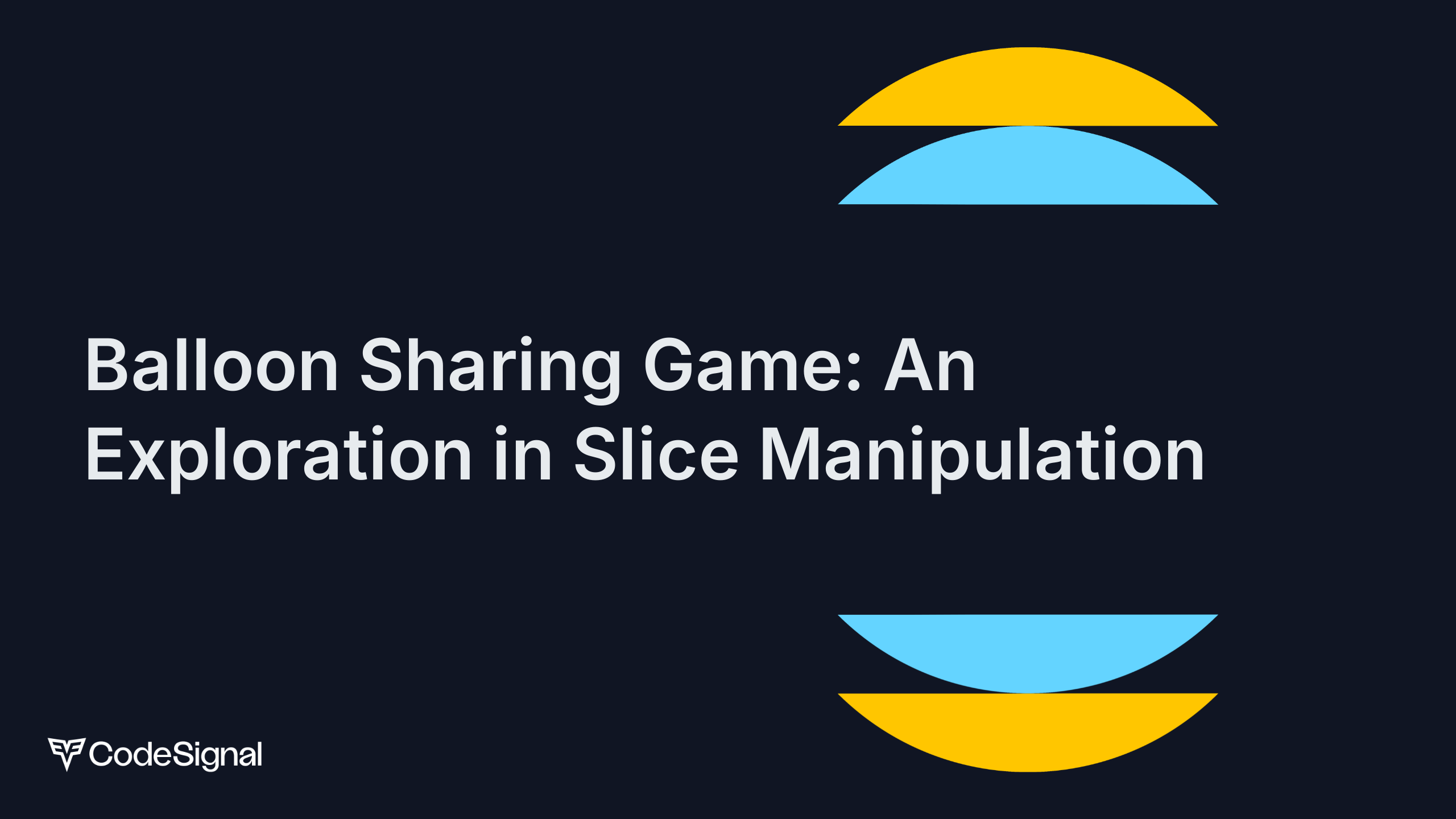 Balloon Sharing Game: An Exploration in Slice Manipulation | CodeSignal Learn