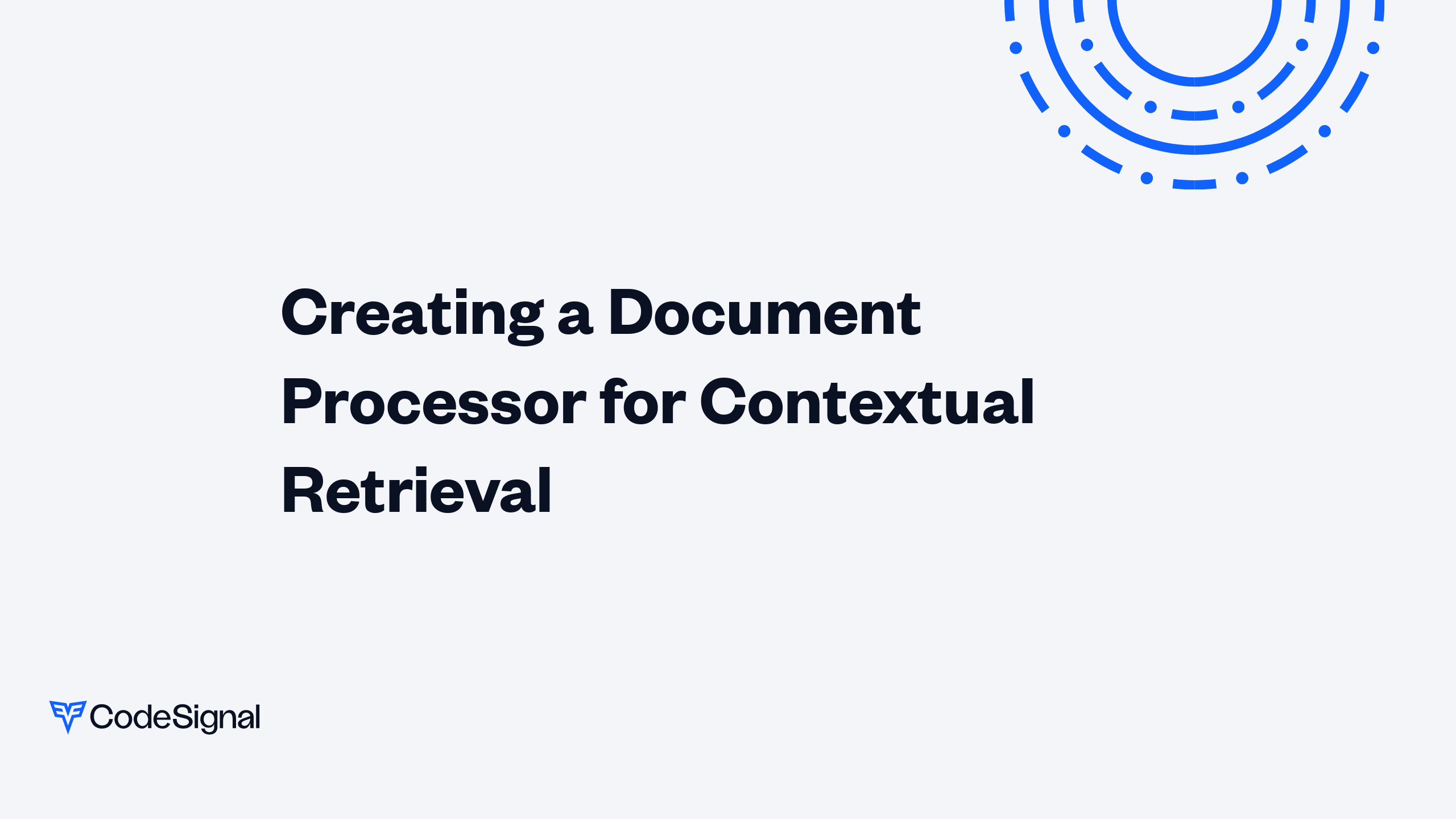 Creating a Document Processor for Contextual Retrieval | CodeSignal Learn