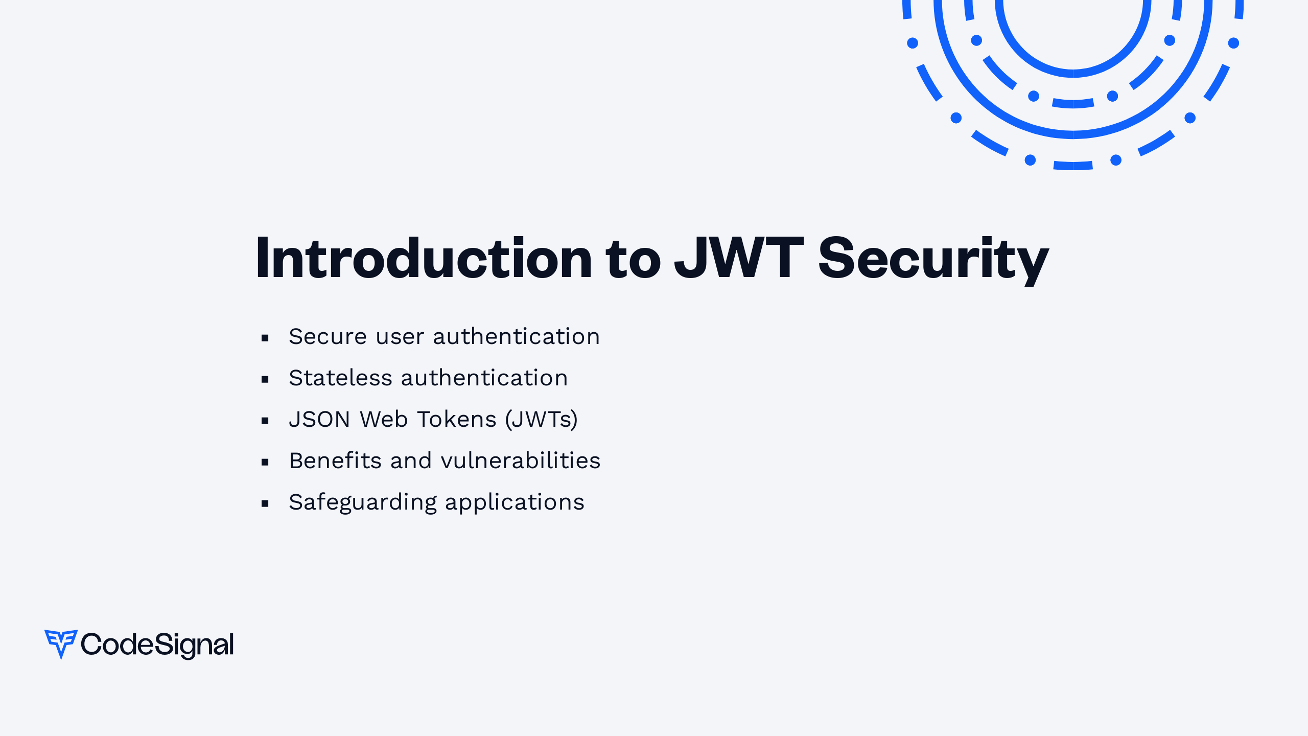 Introduction to JWT Security | CodeSignal Learn