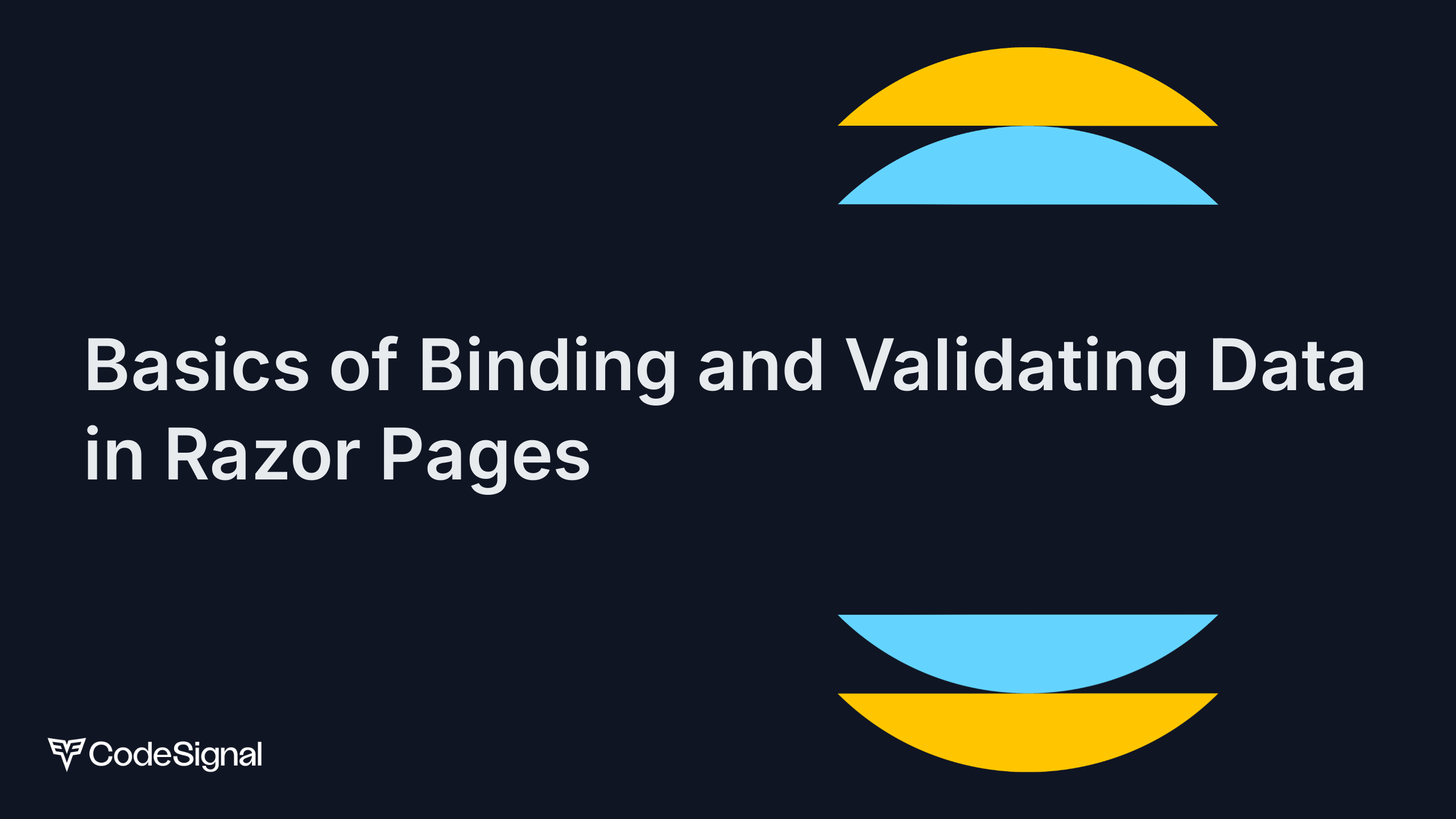 Basics Of Binding And Validating Data In Razor Pages Codesignal Learn