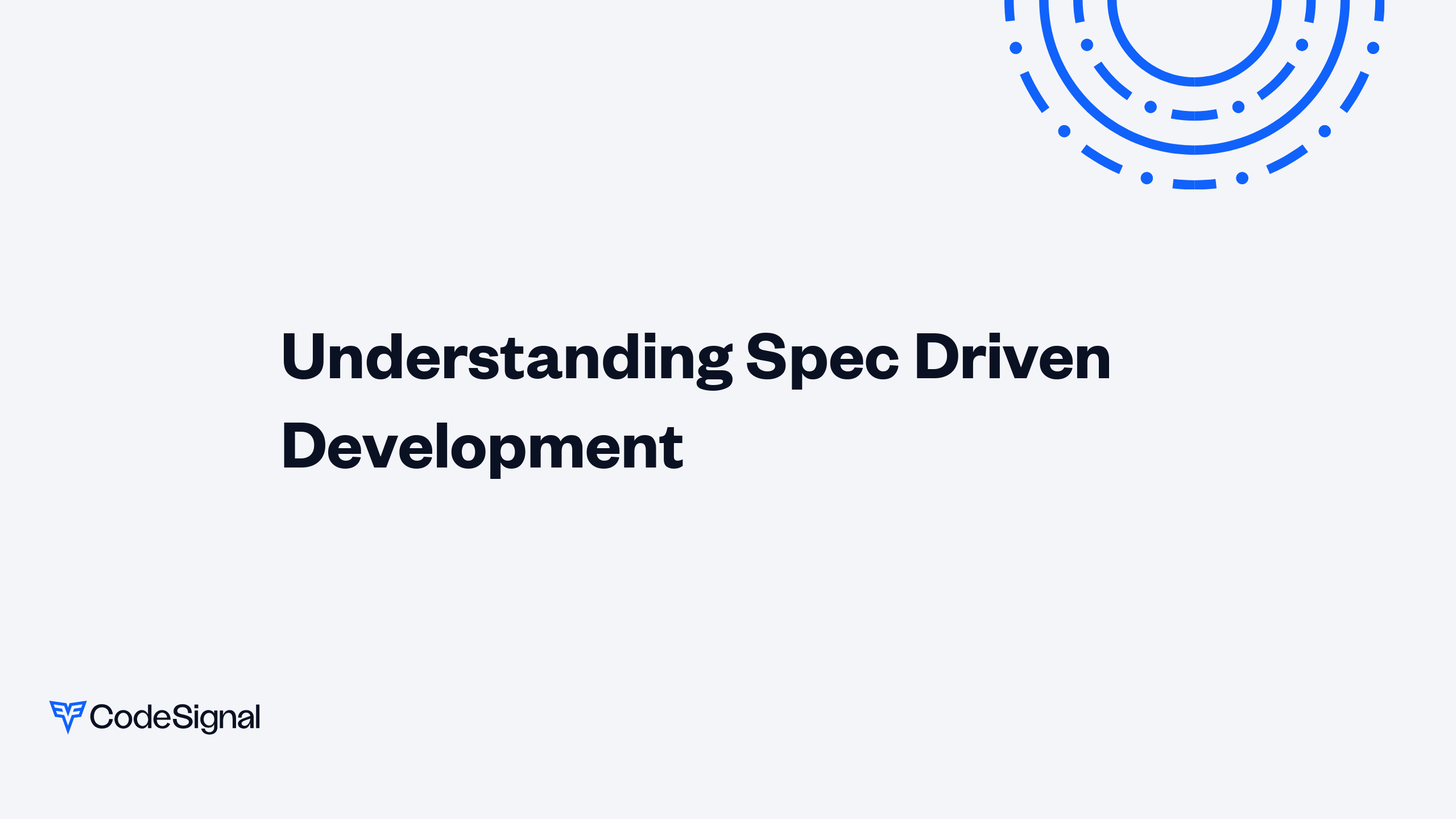 Understanding Spec Driven Development | CodeSignal Learn