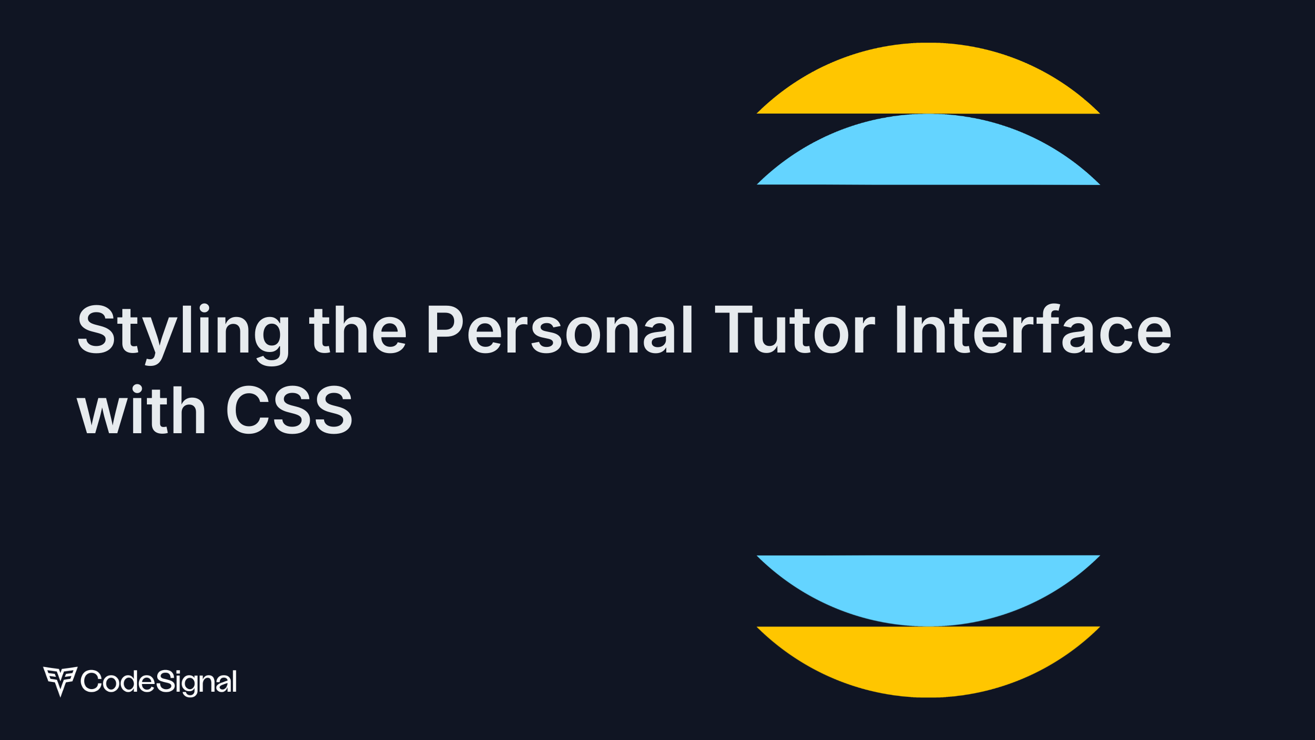 Styling the Personal Tutor Interface with CSS | CodeSignal Learn