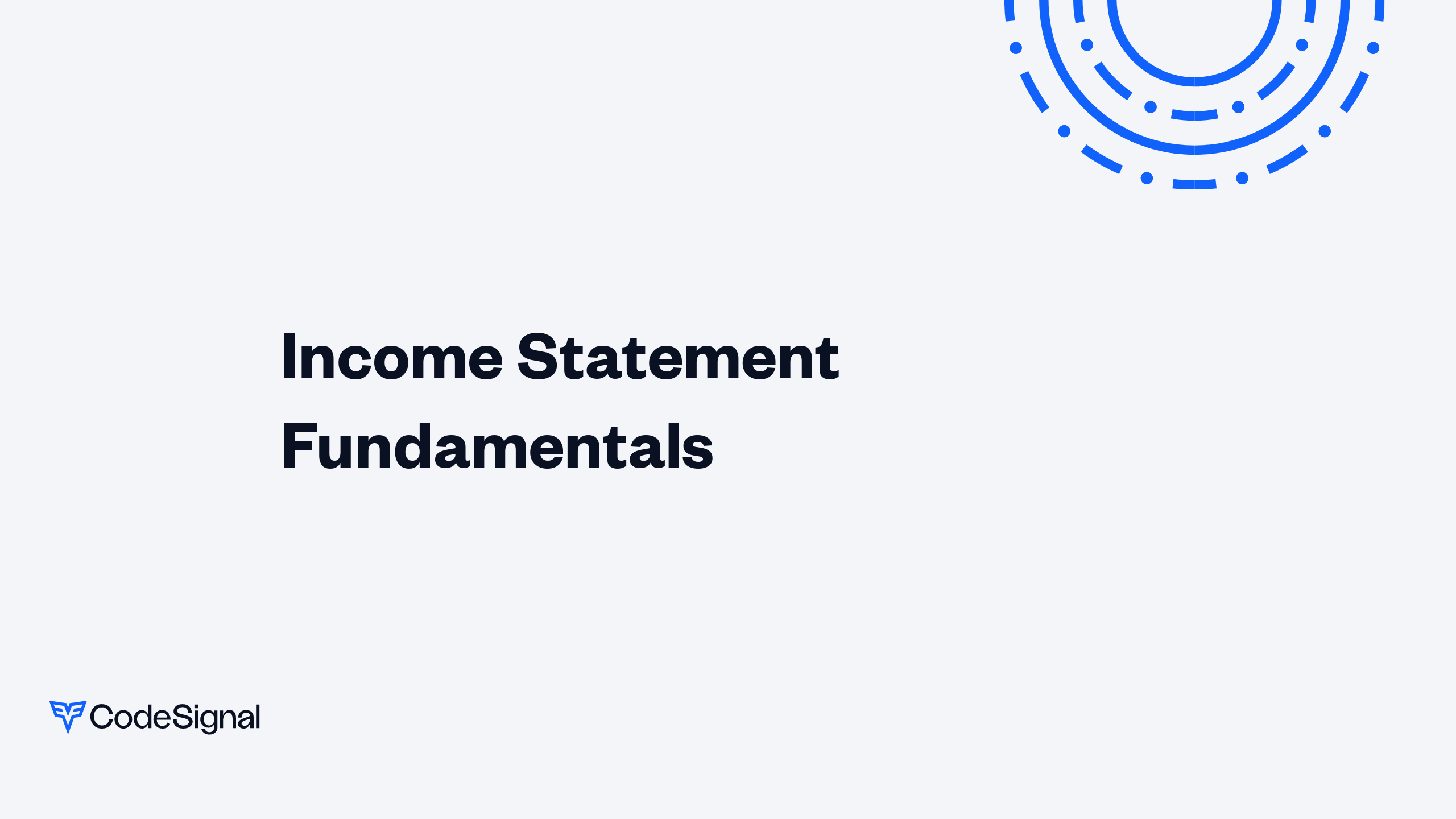Income Statement Fundamentals | CodeSignal Learn