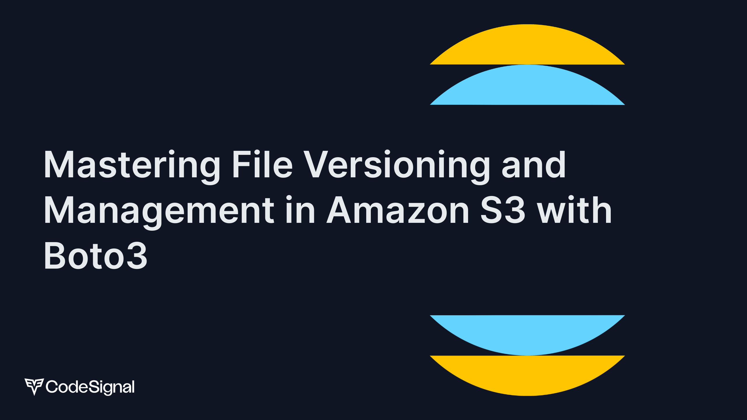 Mastering File Versioning And Management In Amazon S3 With Boto3