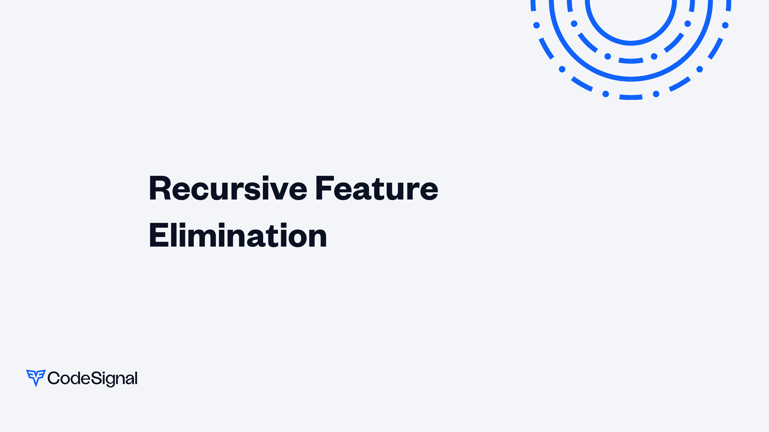 Recursive Feature Elimination | CodeSignal Learn