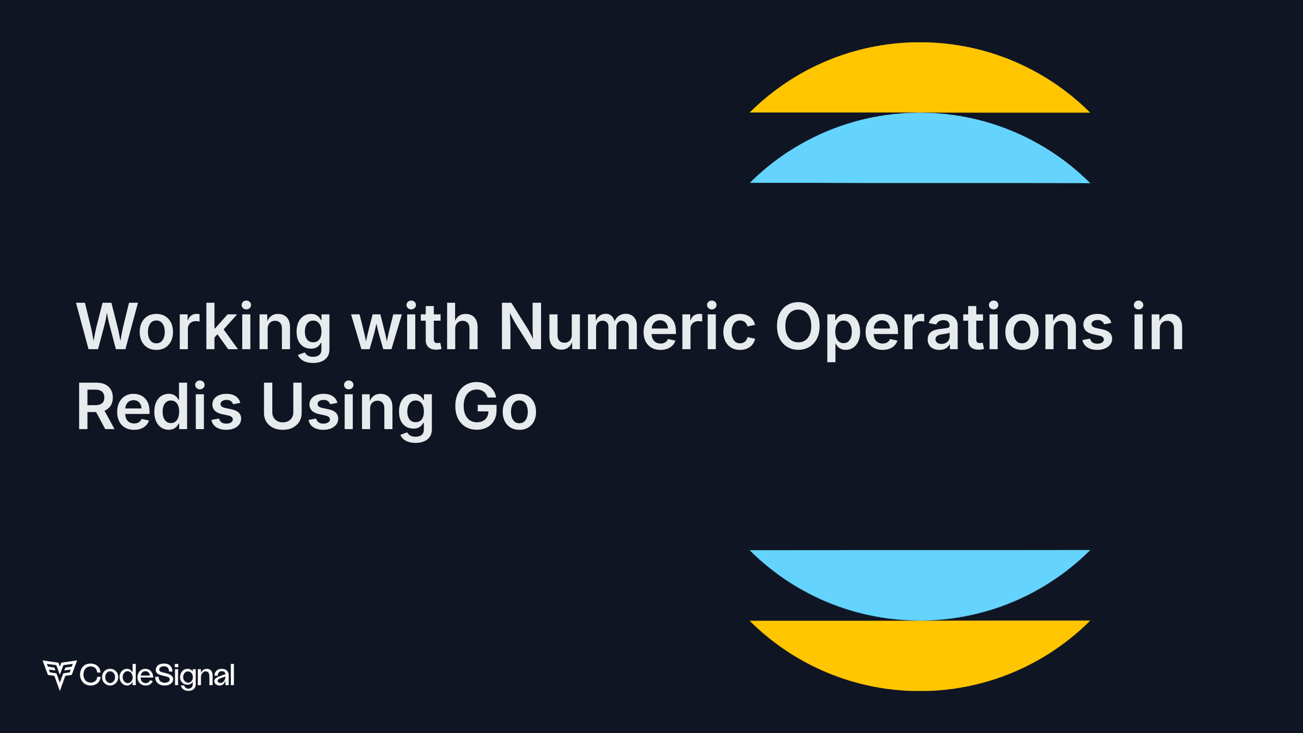 Working With Numeric Operations In Redis Using Go Codesignal Learn 2200