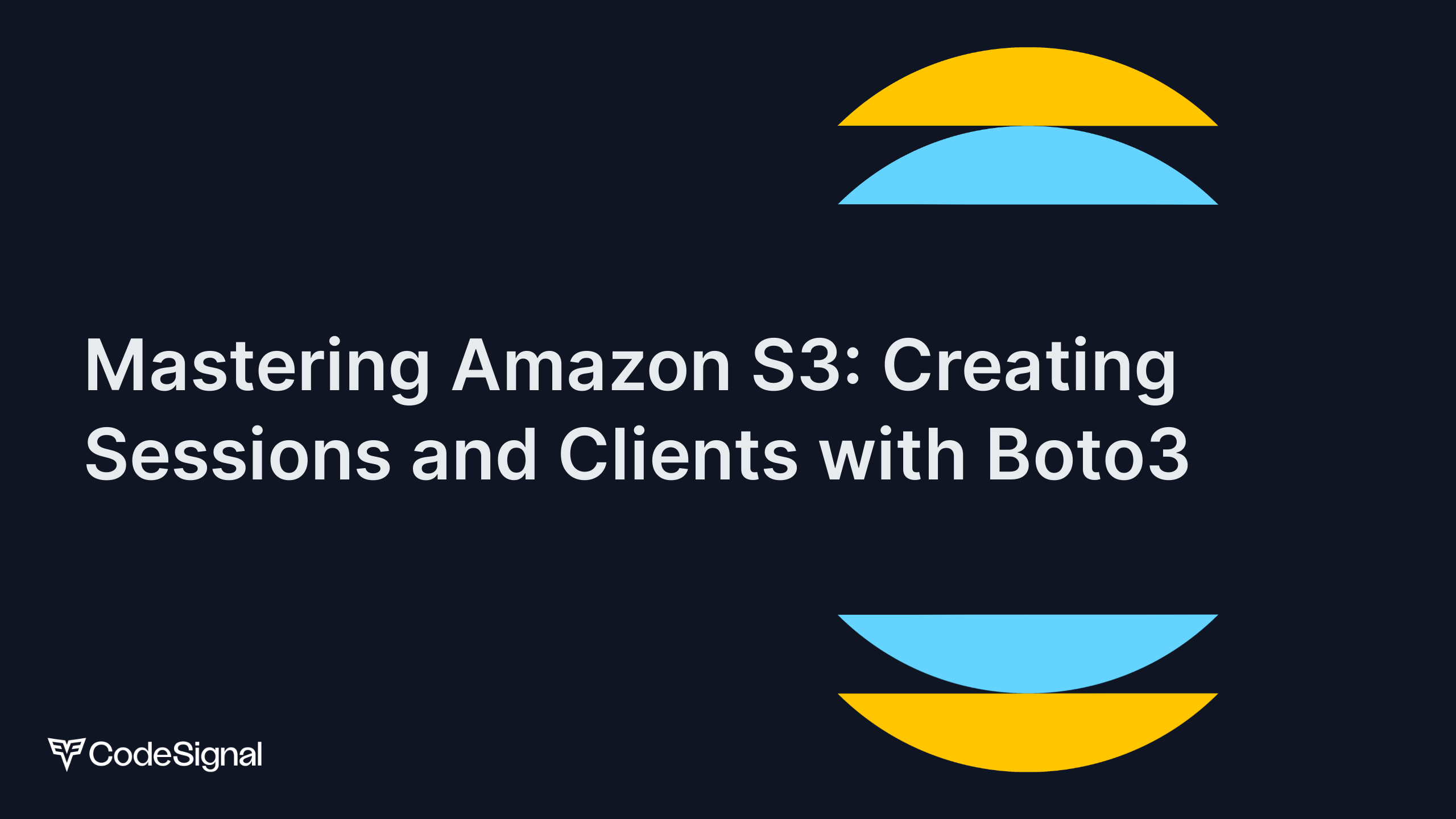Mastering Amazon S3: Creating Sessions and Clients with Boto3 ... Mastering Amazon S3: Creating Sessions and Clients with Boto3 ...