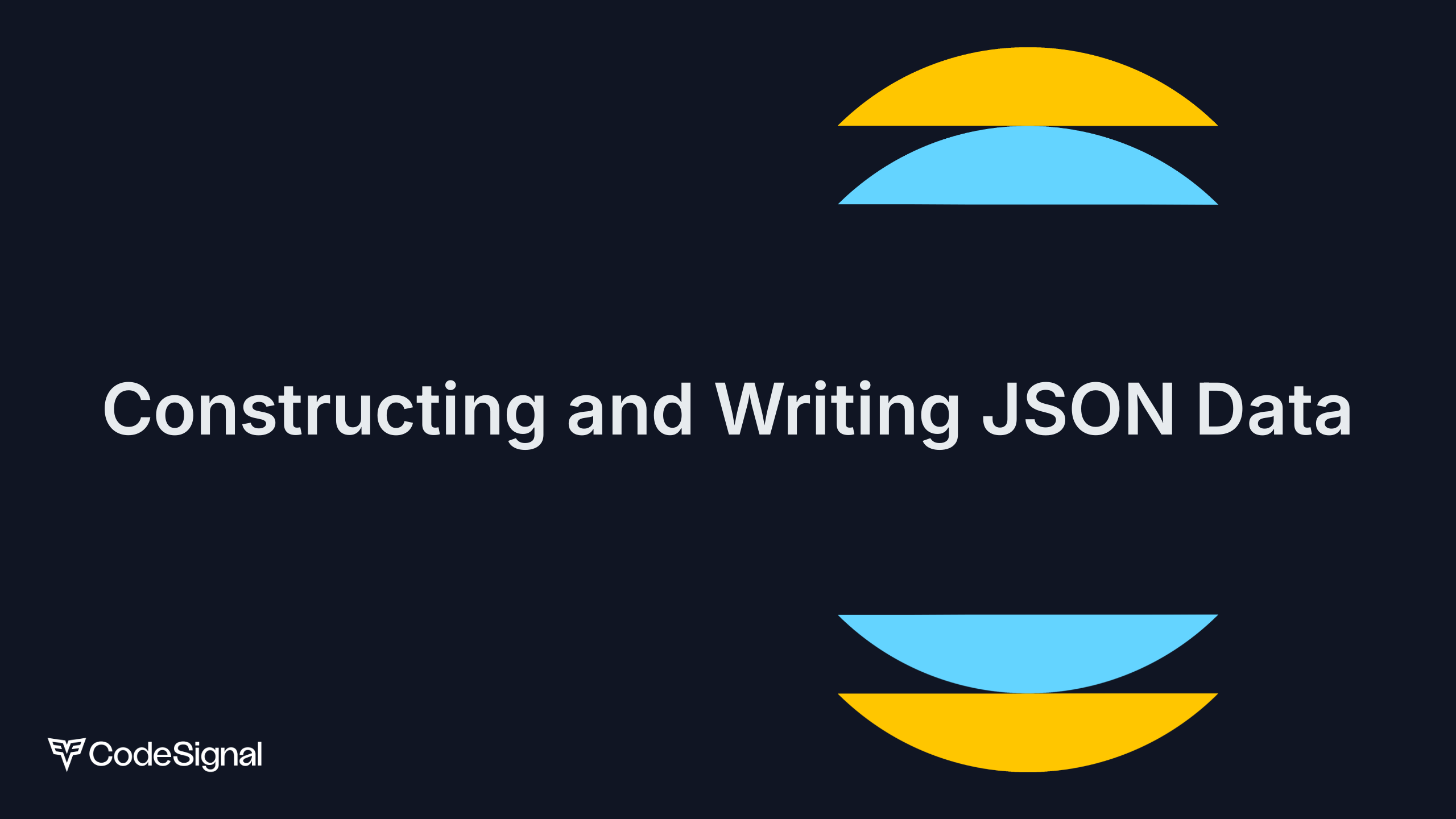 Constructing and Writing JSON Data | CodeSignal Learn