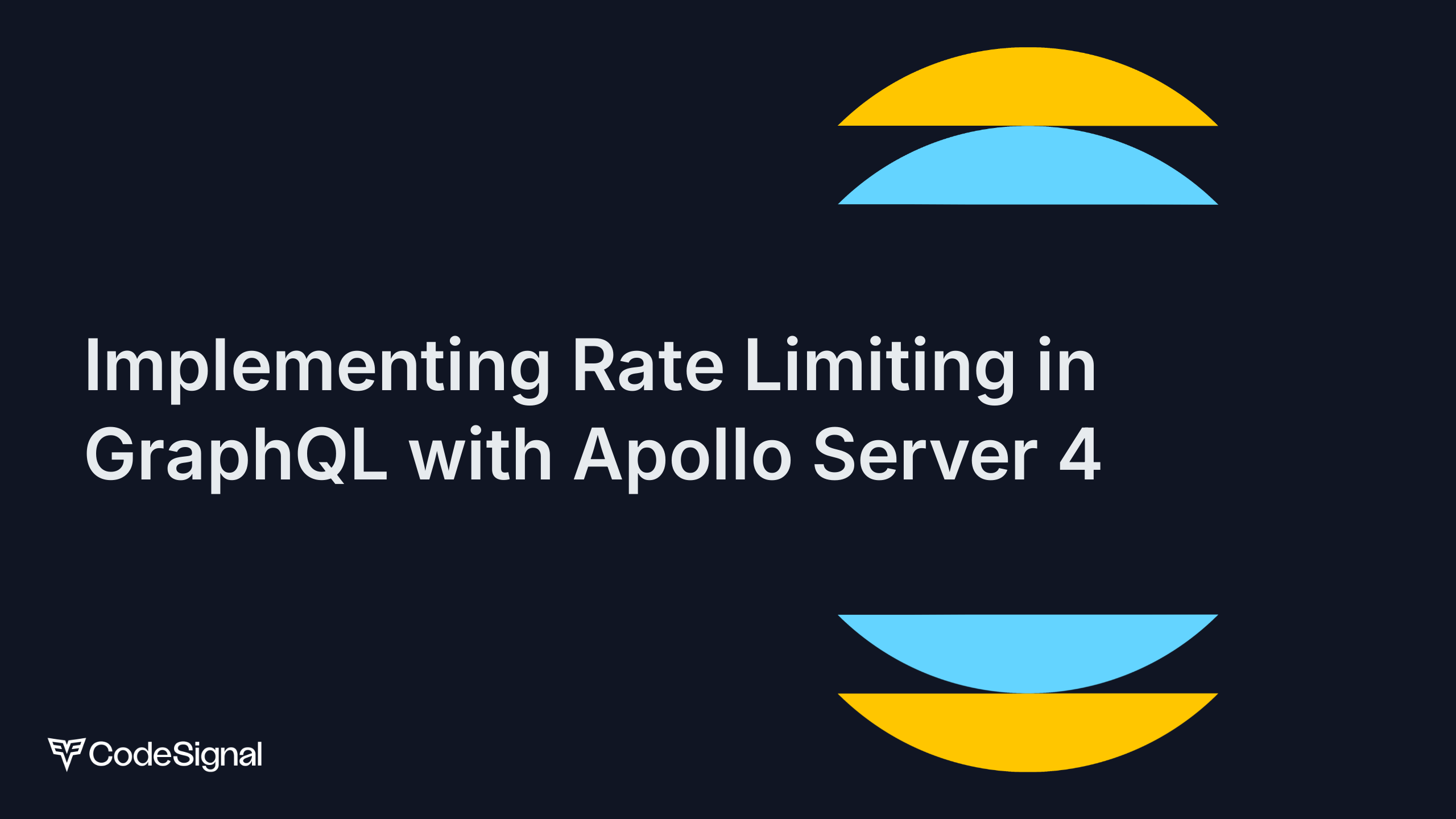 Implementing Rate Limiting in GraphQL with Apollo Server 4 | CodeSignal Learn