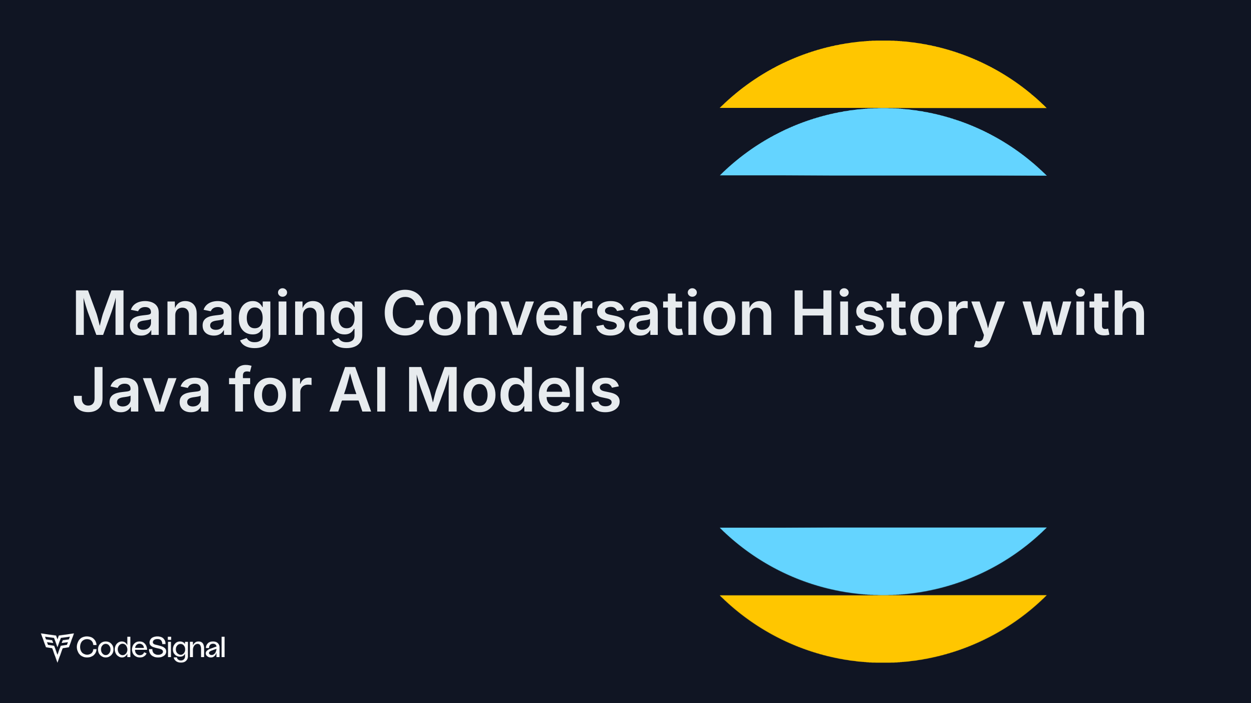Managing Conversation History With Java For Ai Models Codesignal Learn