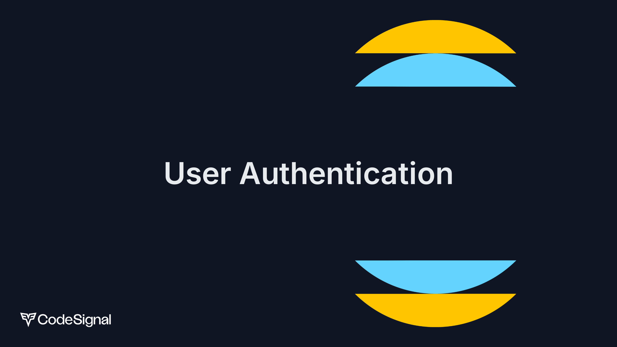 User Authentication | CodeSignal Learn