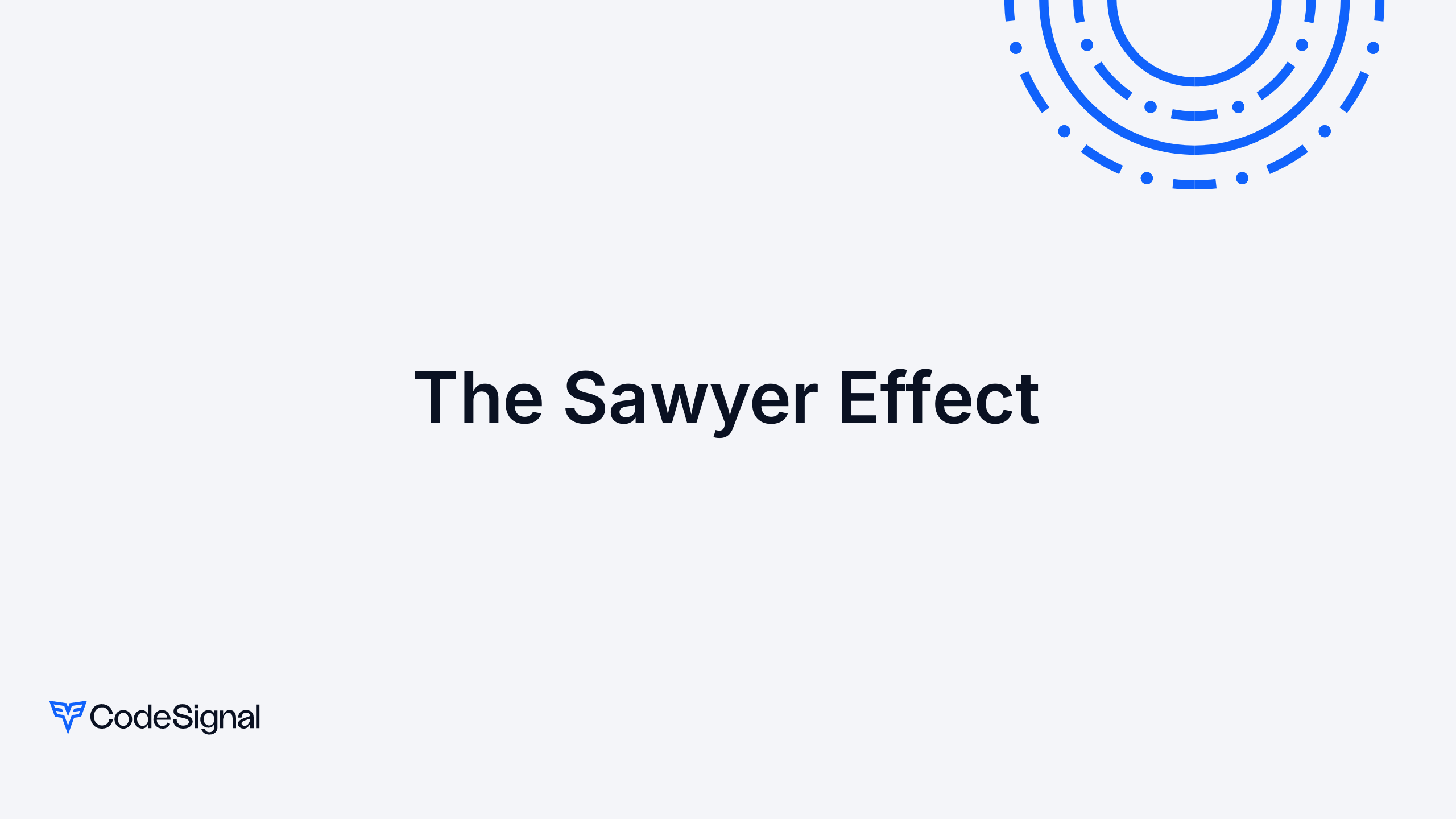 The Sawyer Effect | CodeSignal Learn