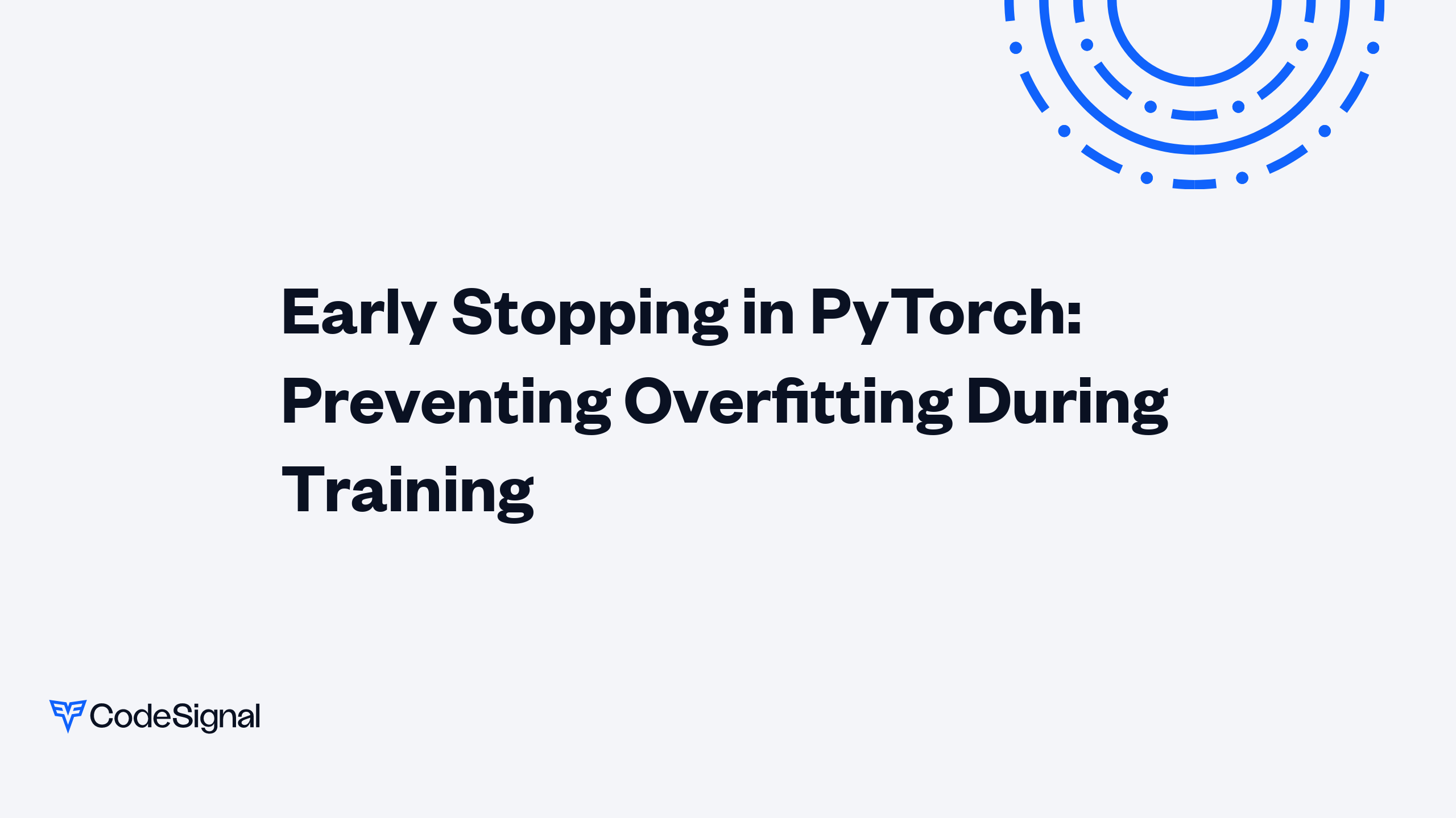 Early Stopping in PyTorch: Preventing Overfitting During Training ...